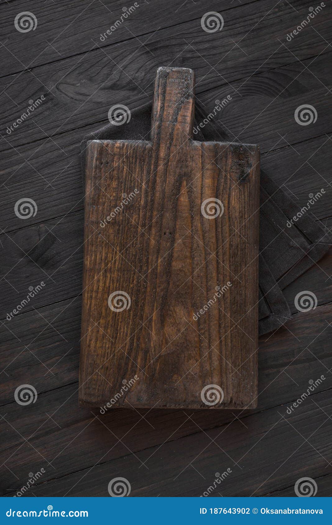Empty wooden board stock photo. Image of pine, napkin - 187643902