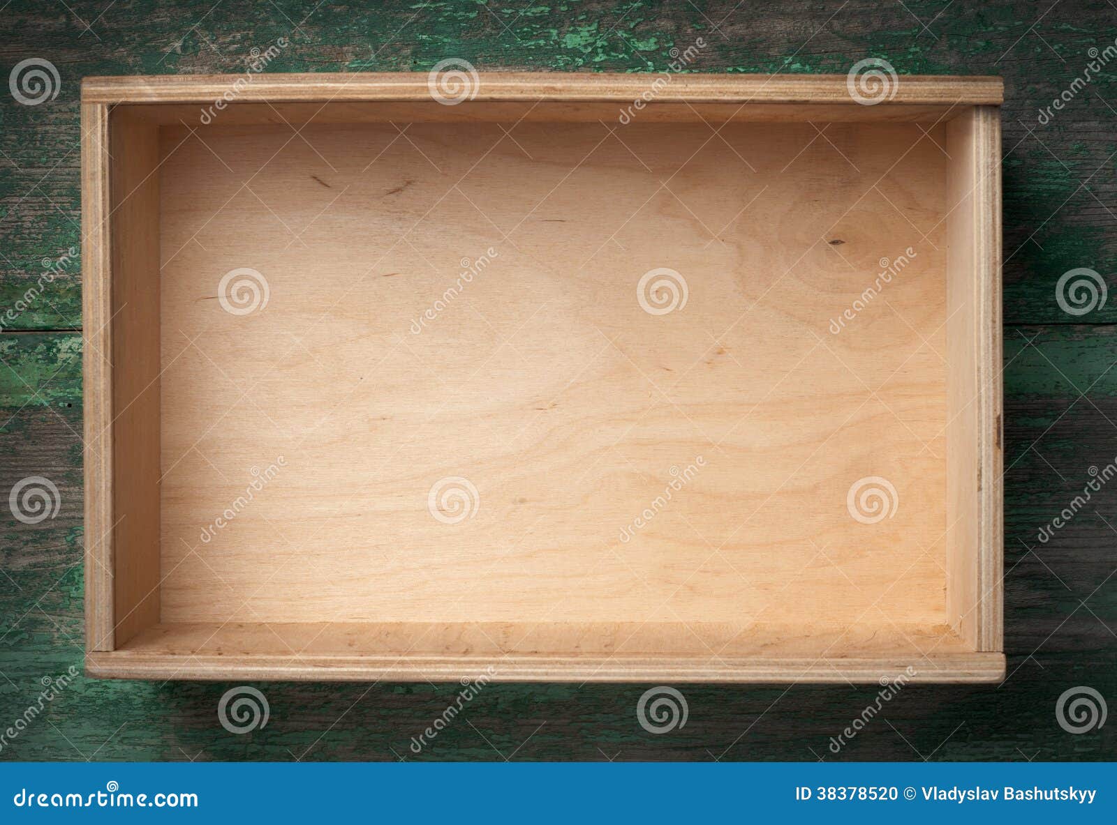 Empty Wooden Box on Background Stock Photo - Image of shabby, nature ...