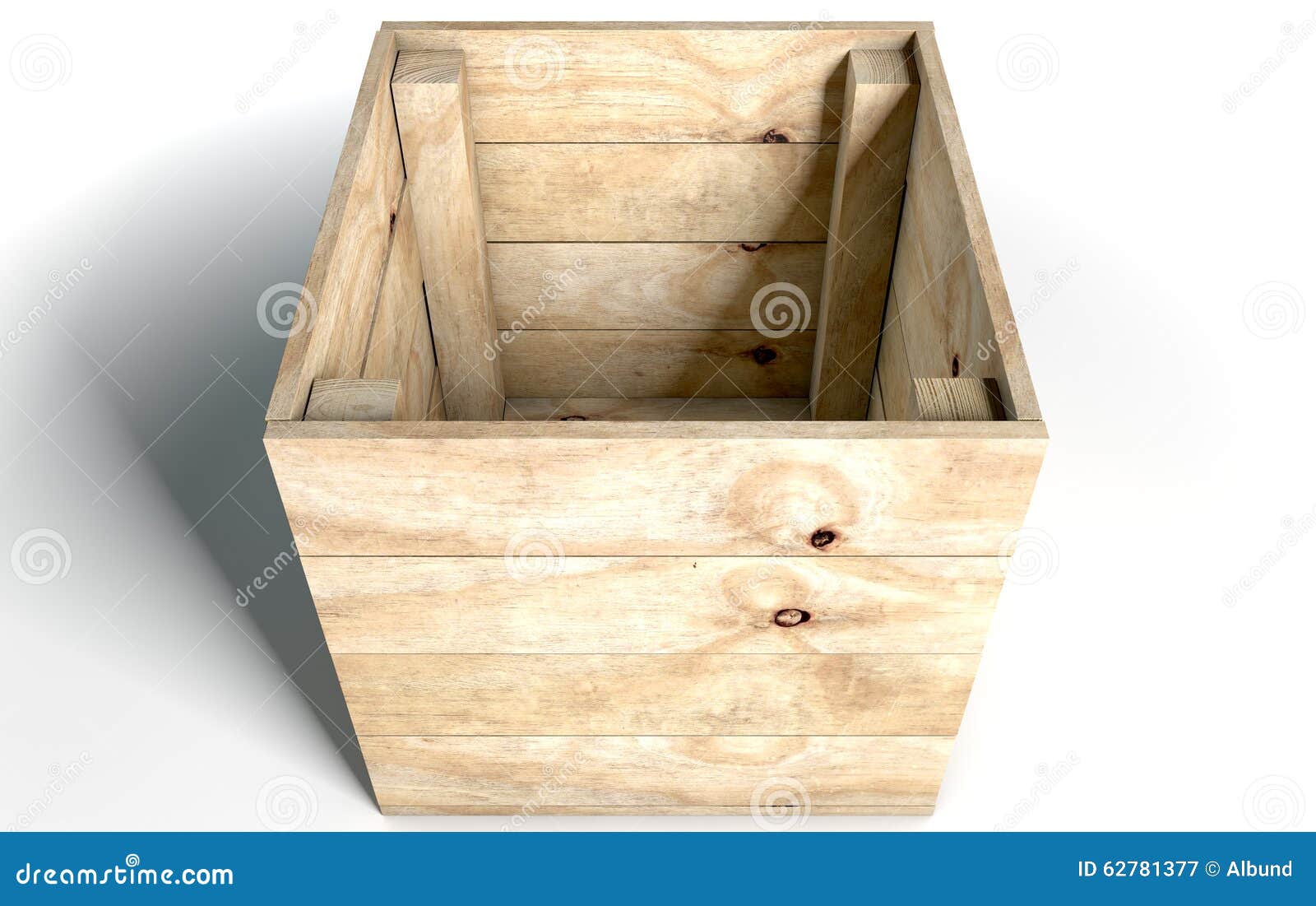 Empty Wooden Box stock image. Image of retail, container - 62781377