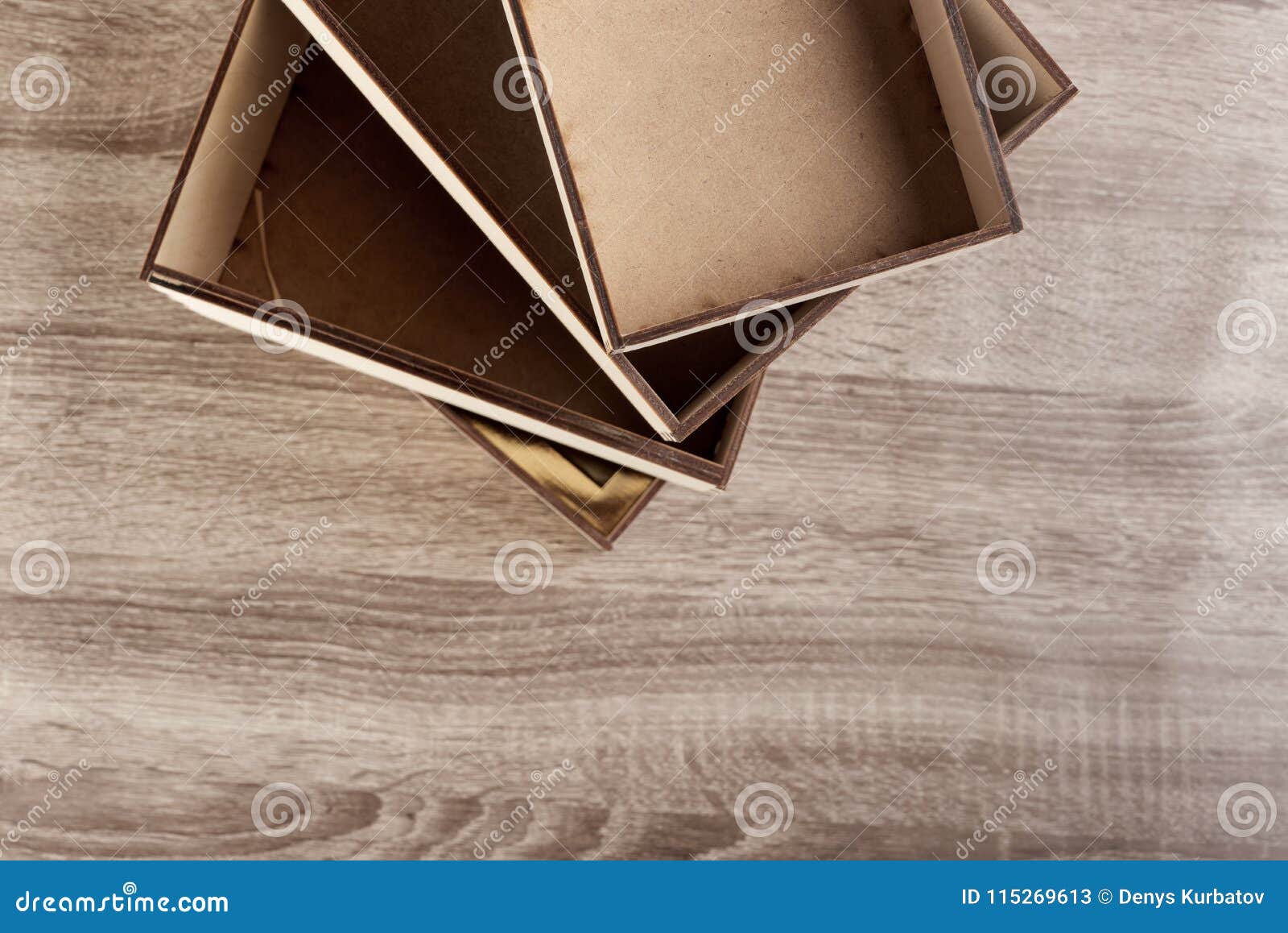 Empty wooden boxes stock image. Image of natural, handmade - 115269613