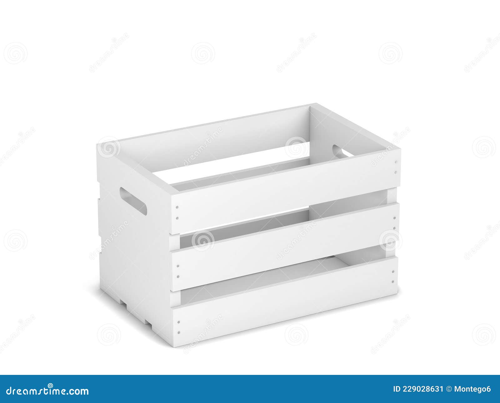 Empty wooden crate box stock illustration. Illustration of parcel ...