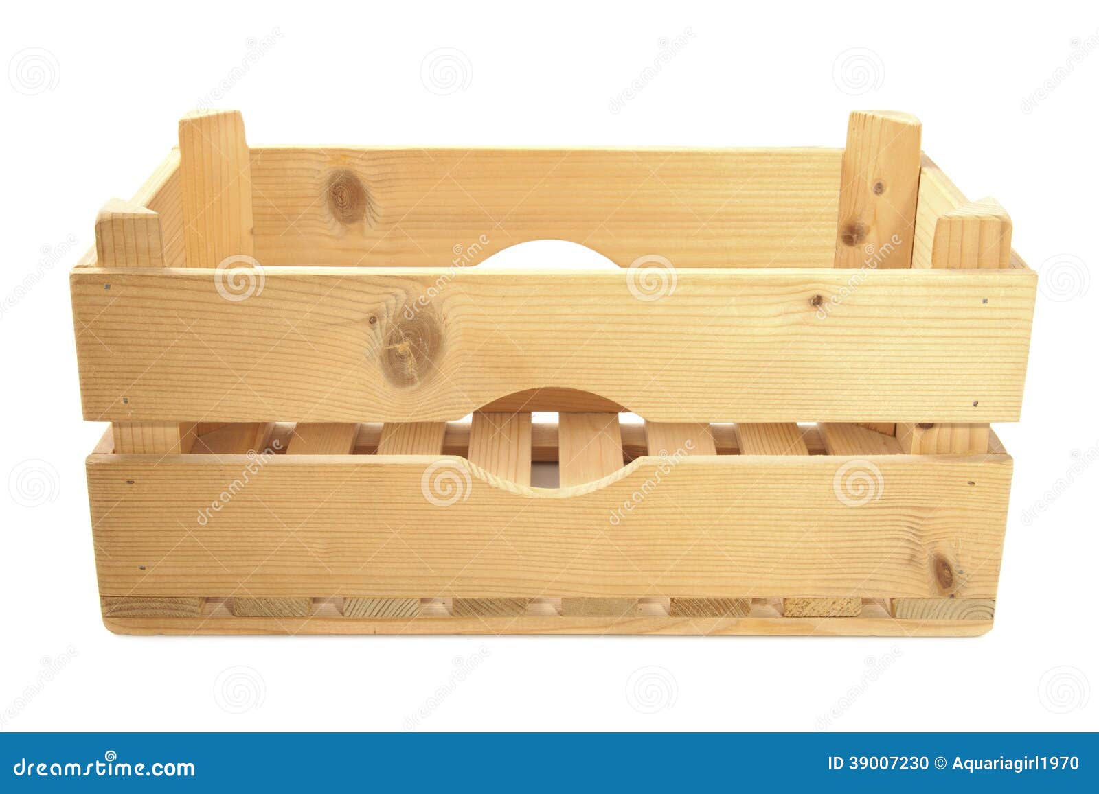 Empty wooden crate stock photo. Image of open, isolated - 39007230