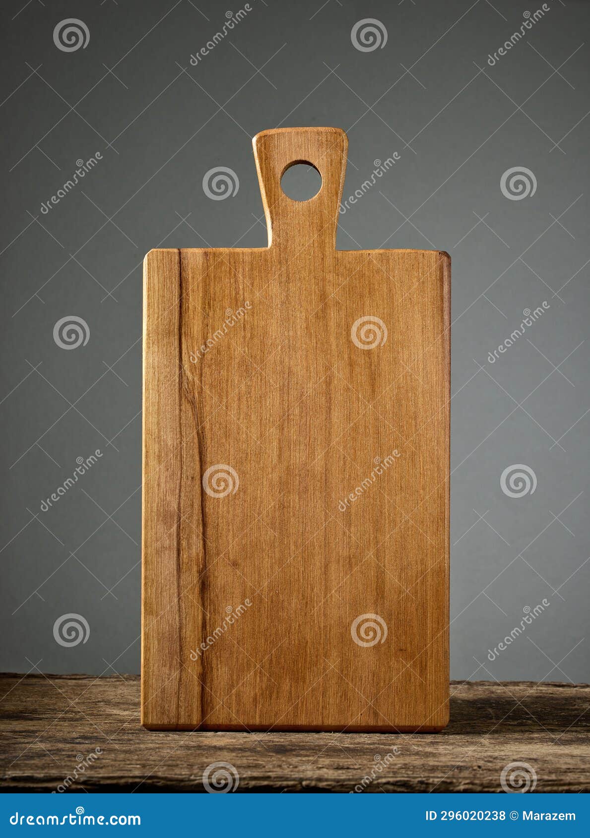 Empty wooden cutting board stock photo. Image of cuisine - 296020238