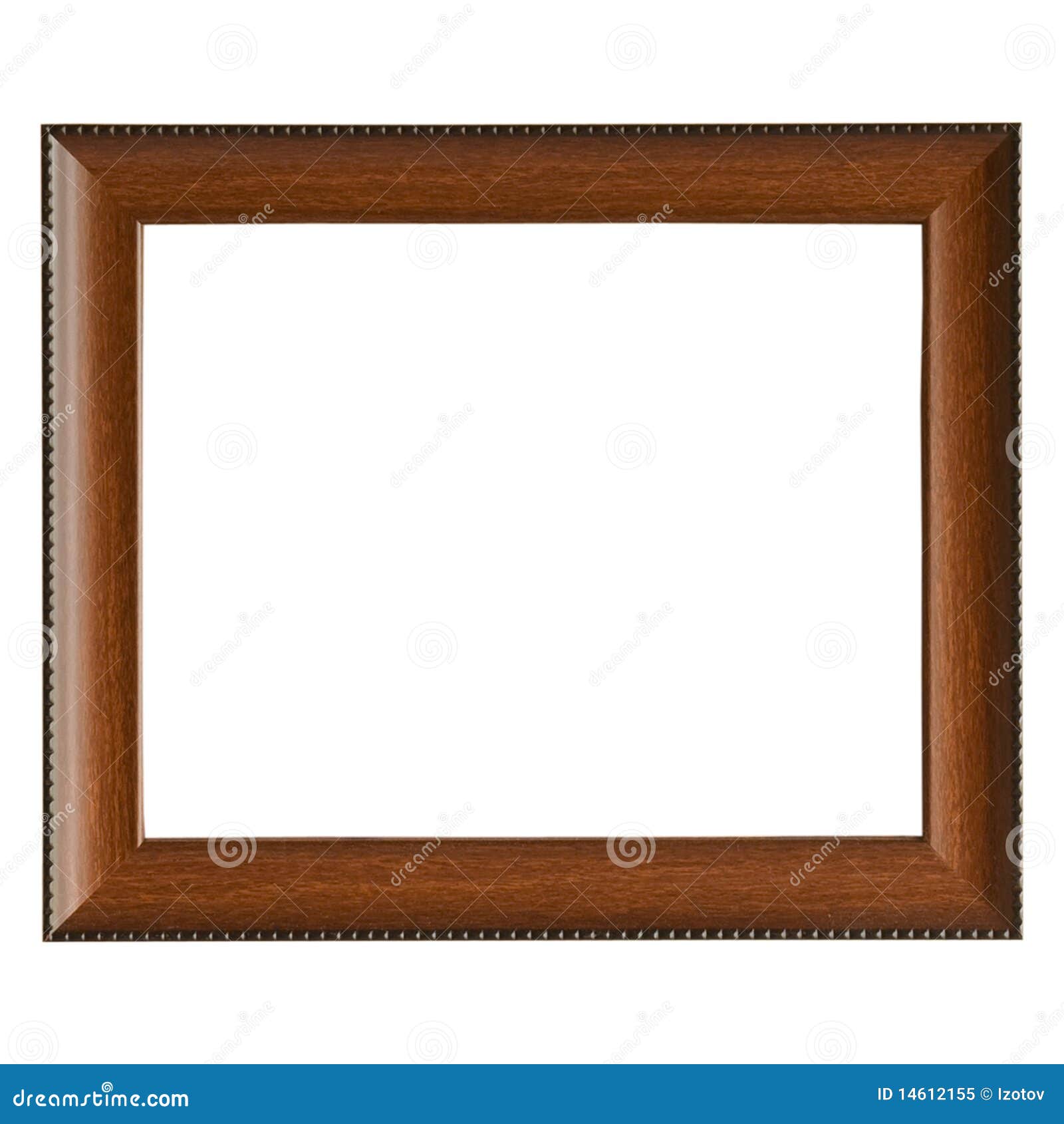 Empty wooden frame stock image. Image of passe, wooden - 14612155