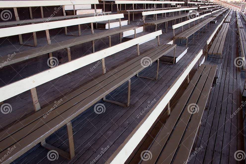 Empty Wooden Grandstand stock photo. Image of stand, wooden - 15456816