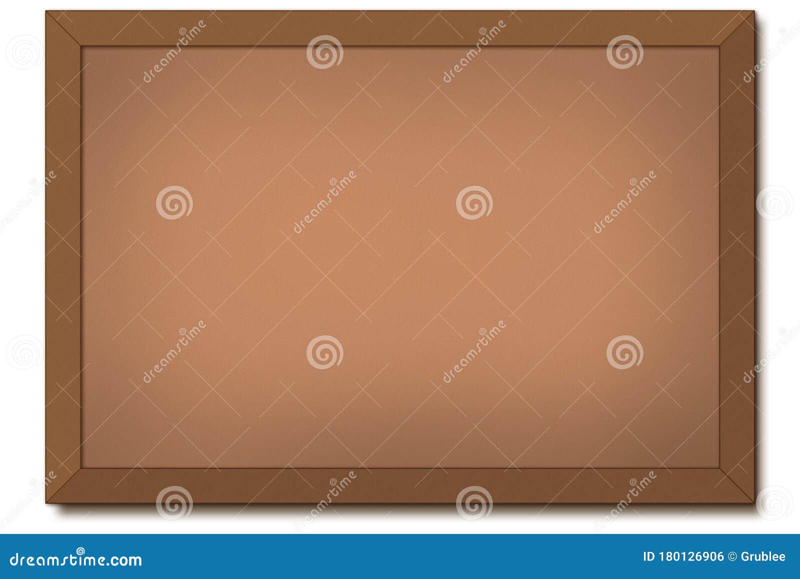 Empty wooden notice board stock illustration. Illustration of template ...