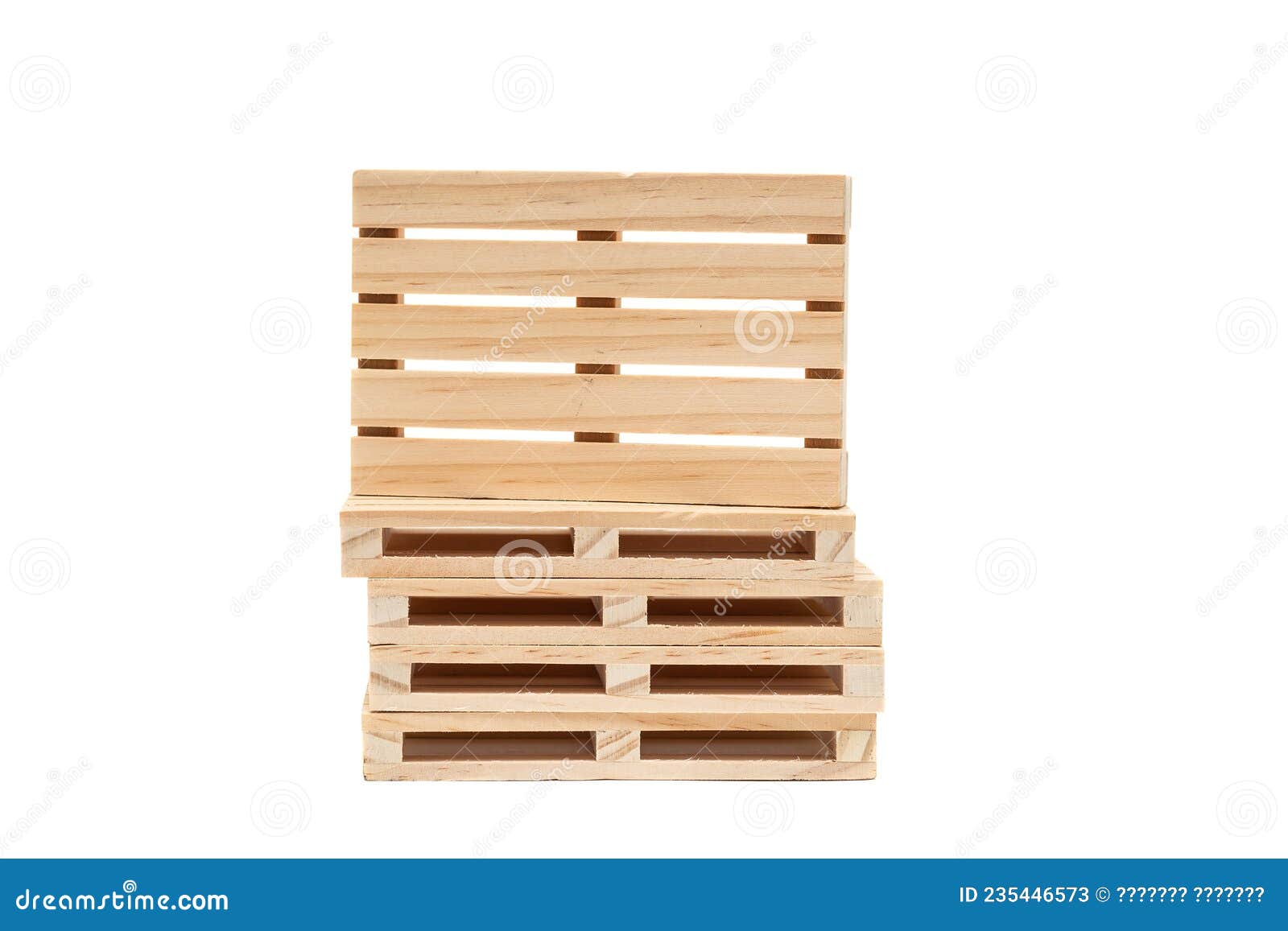 Empty Wooden Pallet Isolated on White Background Stock Image - Image of ...