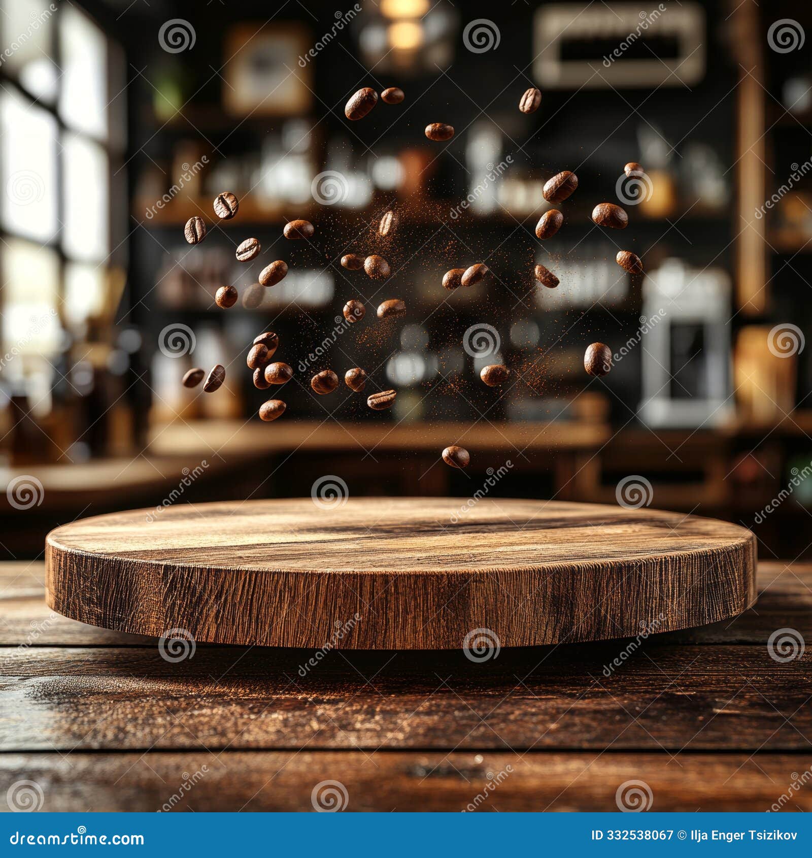 Falling Coffee Beans Isolated On Transparent Background. Flying ...