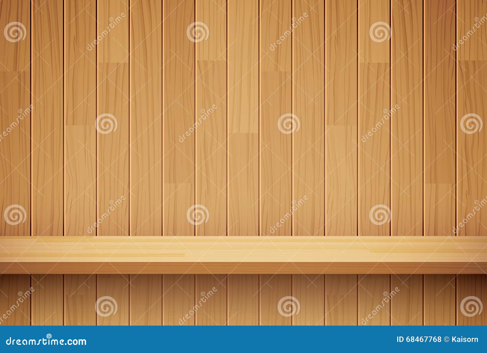 Empty Wooden Shelf Background Stock Vector - Illustration of product ...