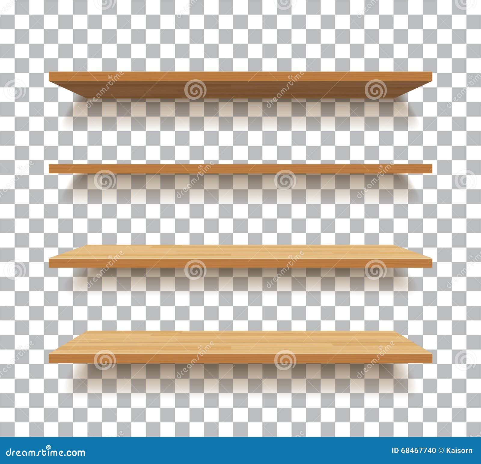 Wooden Shelf Icon Cartoon | CartoonDealer.com #88210679