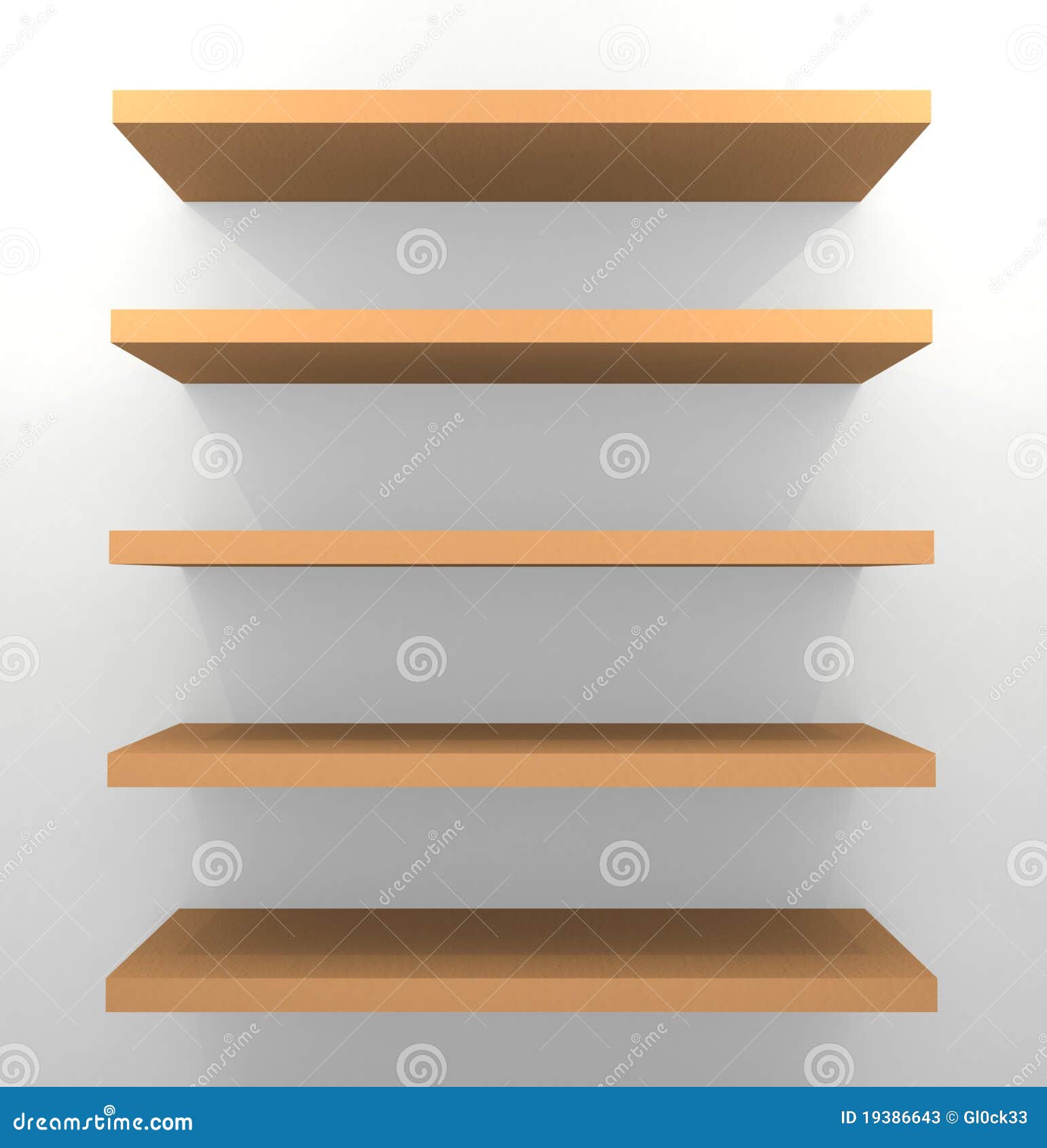 Empty Wooden Shop Or Exhibition Shelf, Retail Shelves Mockup Isolated ...