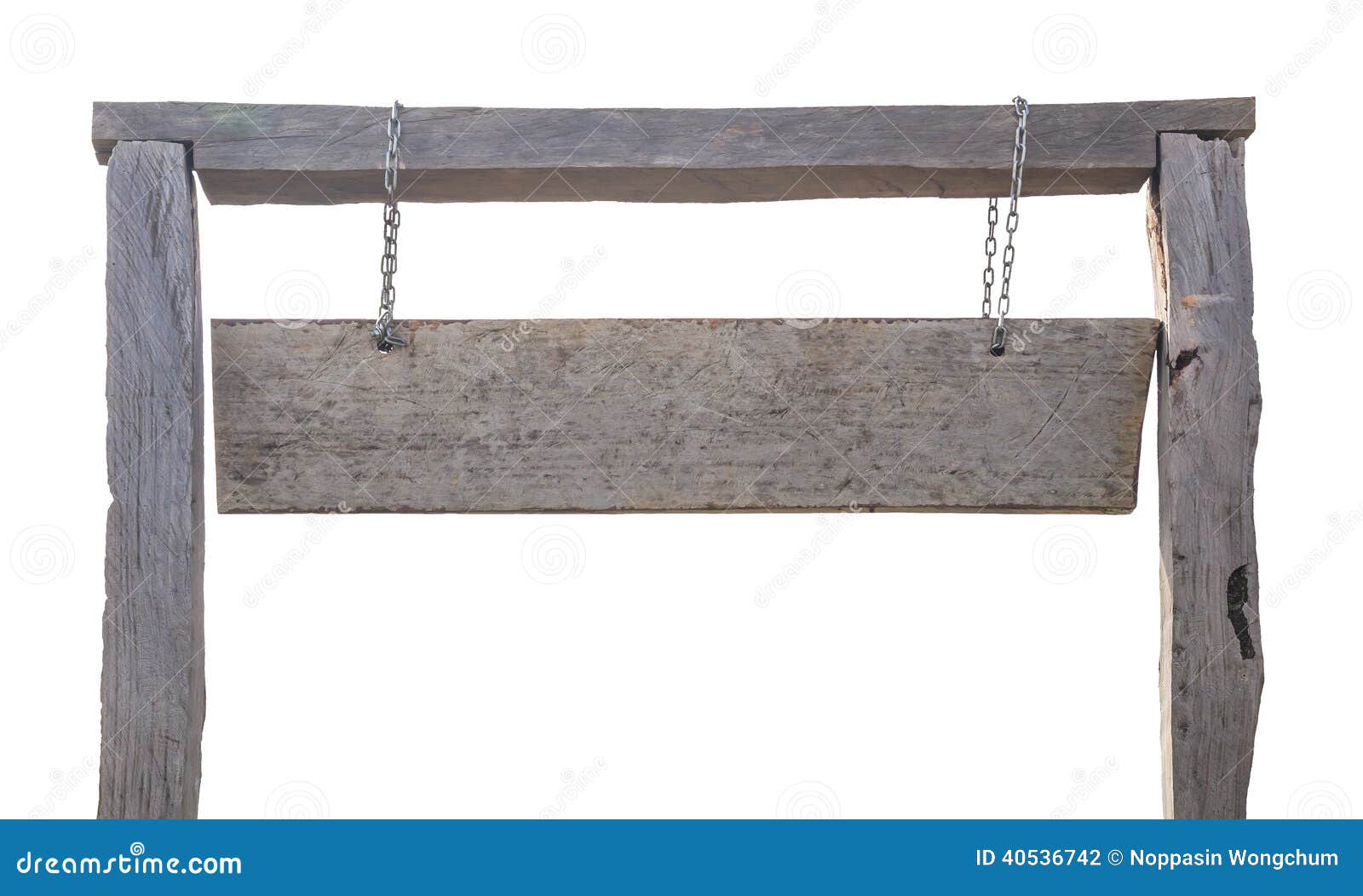 Empty wooden sign stock photo. Image of post, white, background - 40536742