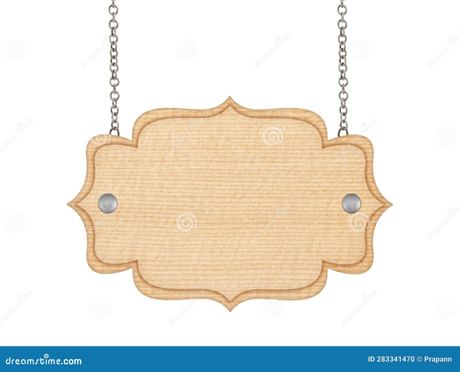 Empty Wooden Sign Isolated on White Stock Photo - Image of directional ...