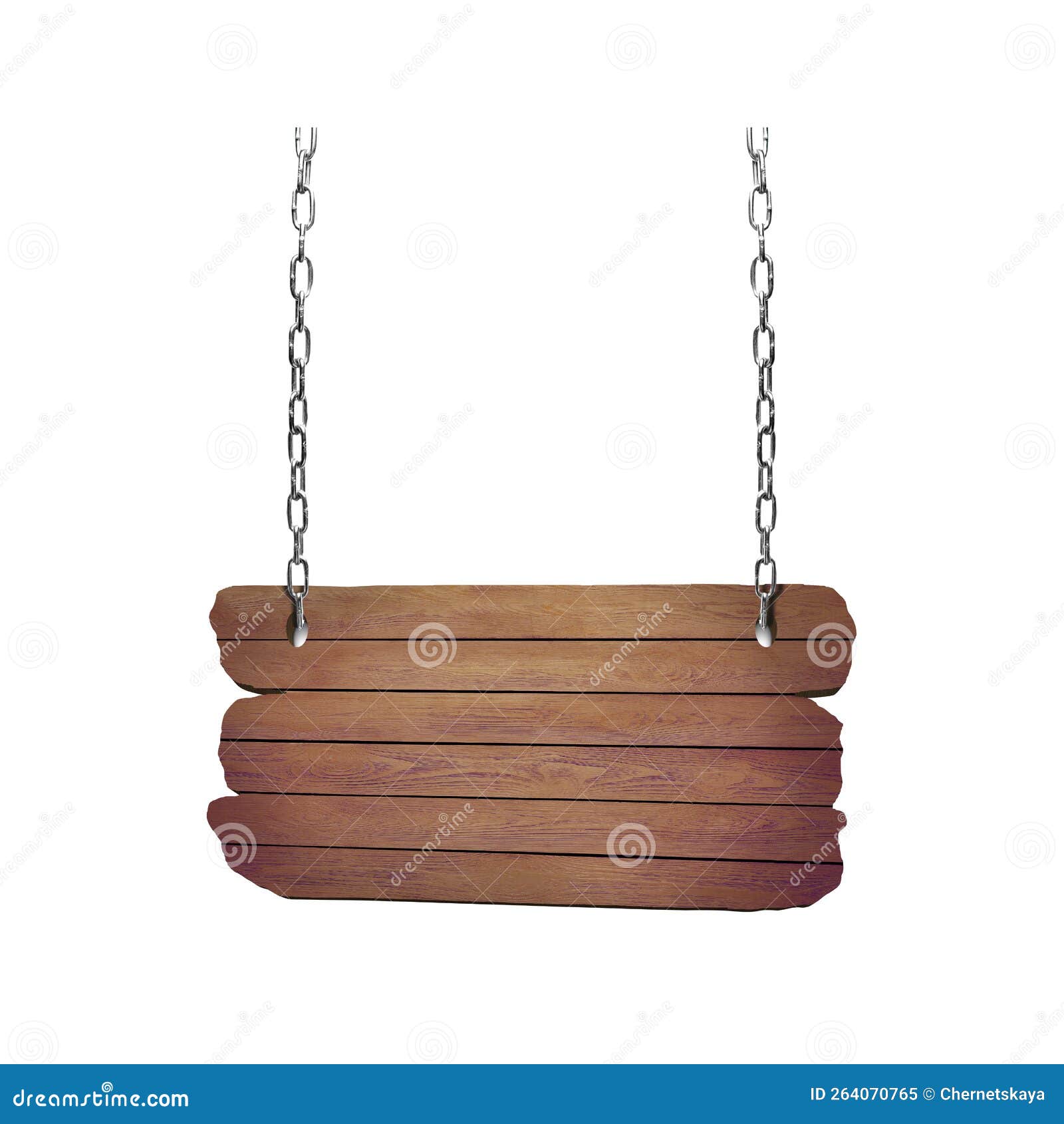 Empty Wooden Sign Isolated on White. Mockup for Design Stock Image ...