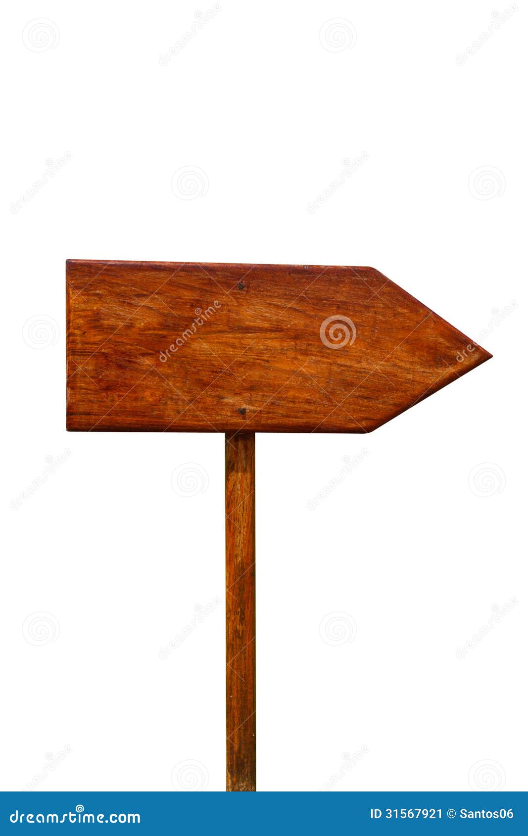 Empty wooden signpost stock image. Image of isolated - 31567921