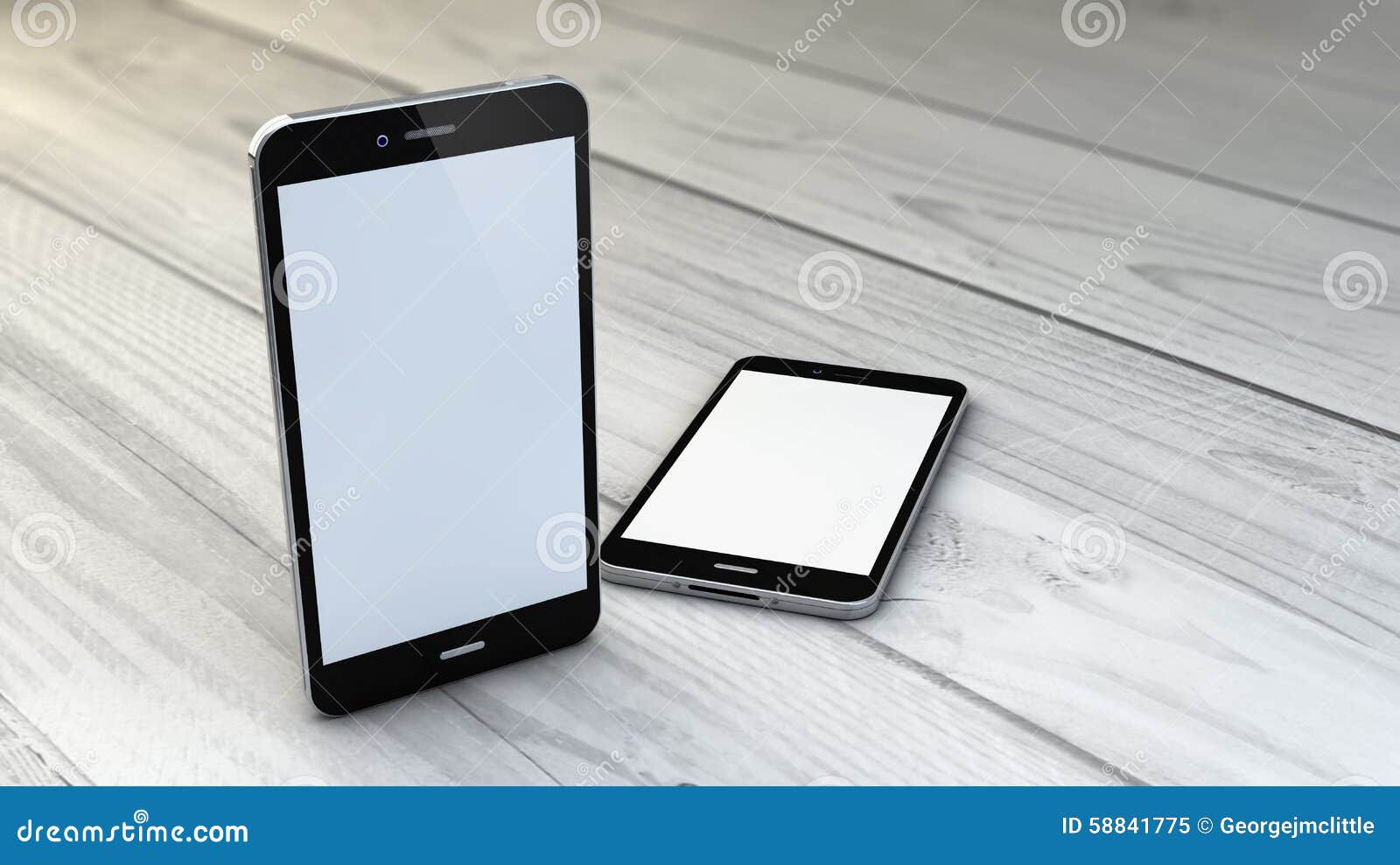 Empty wooden smartphone stock illustration. Illustration of plank ...