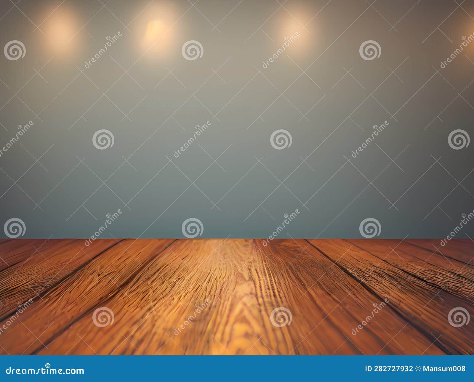 Empty Wooden Table with Blurred Background, AI Generated Stock ...