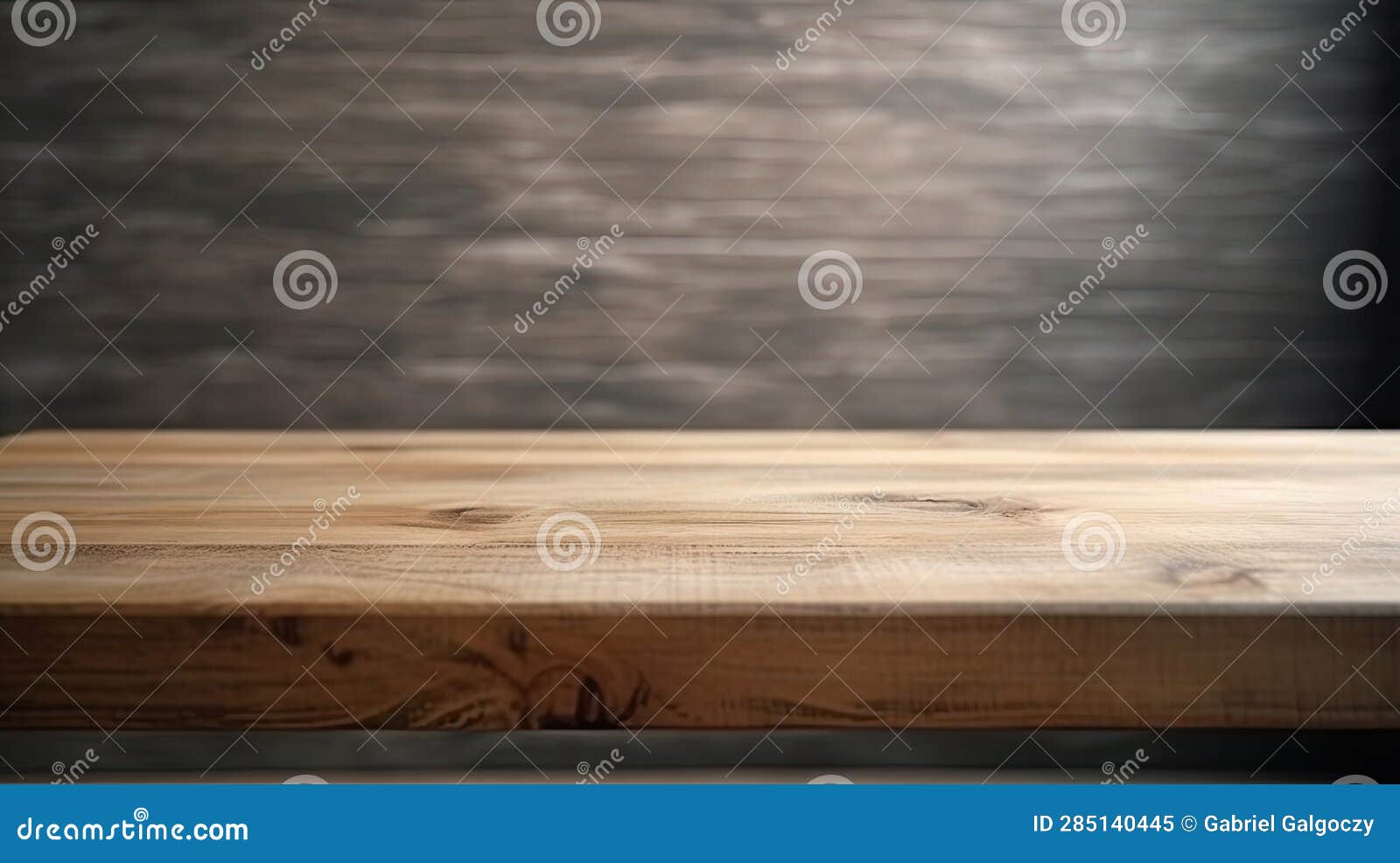 Empty Wooden Table in Front of Abstract Blurred Background. for Product ...