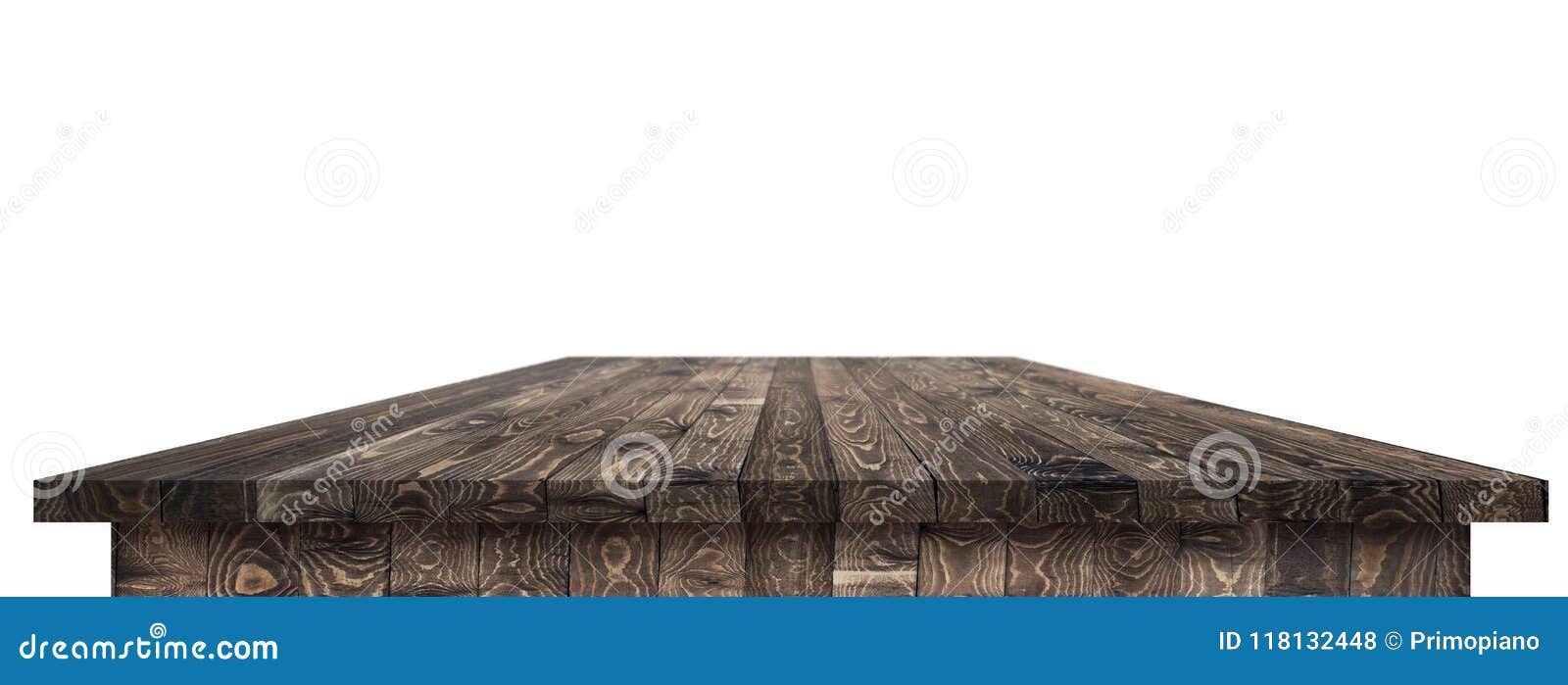 Empty Wooden Table Perspective with Clipping Path Stock Photo - Image ...