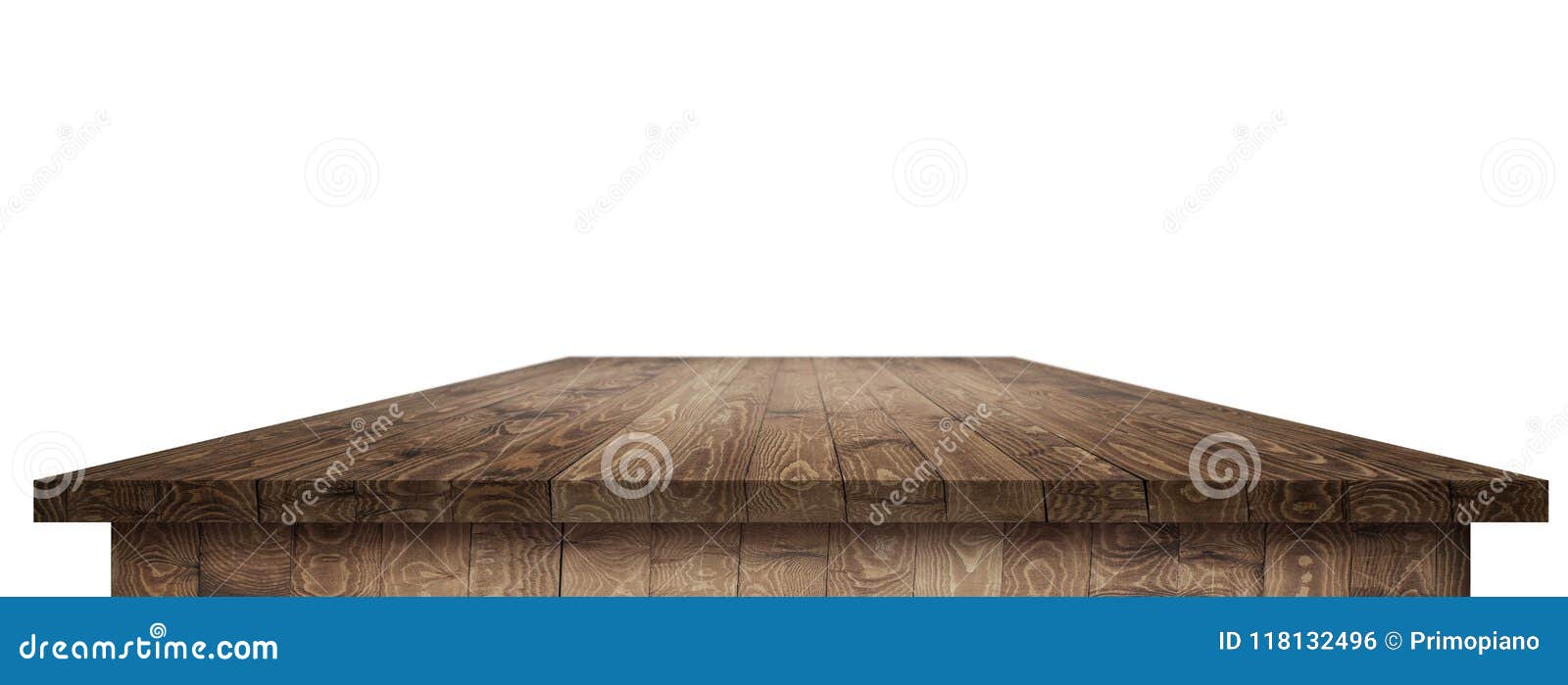 Empty Wooden Table Perspective with Clipping Path Stock Photo - Image ...