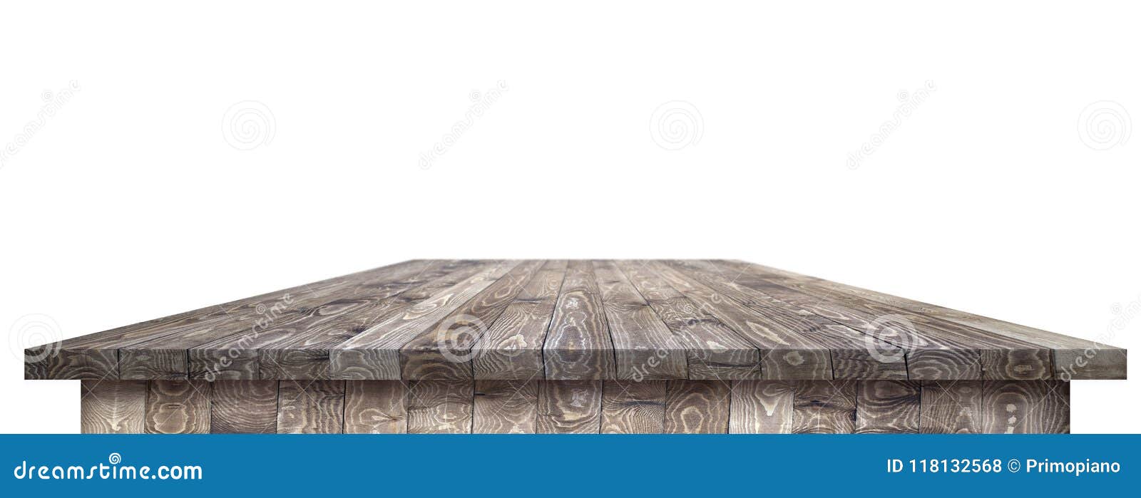 Empty Wooden Table Perspective with Clipping Path Stock Photo - Image ...