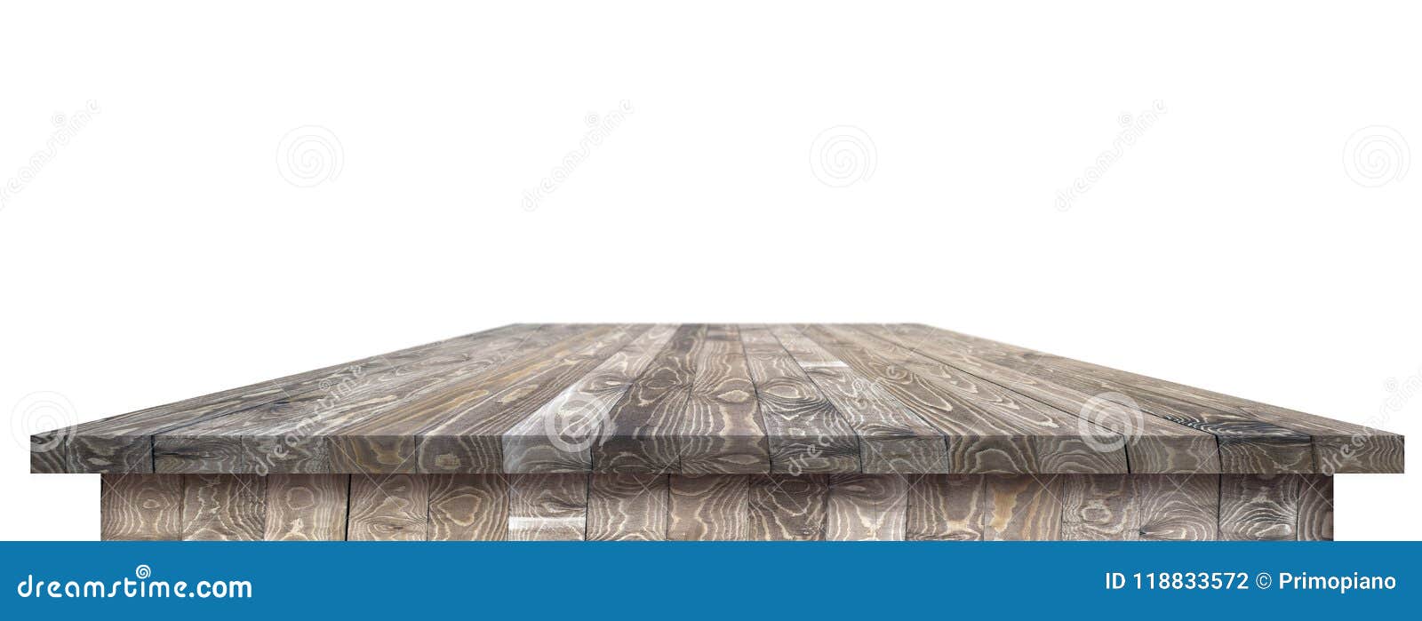 Empty Wooden Table Perspective with Clipping Path Stock Photo - Image ...