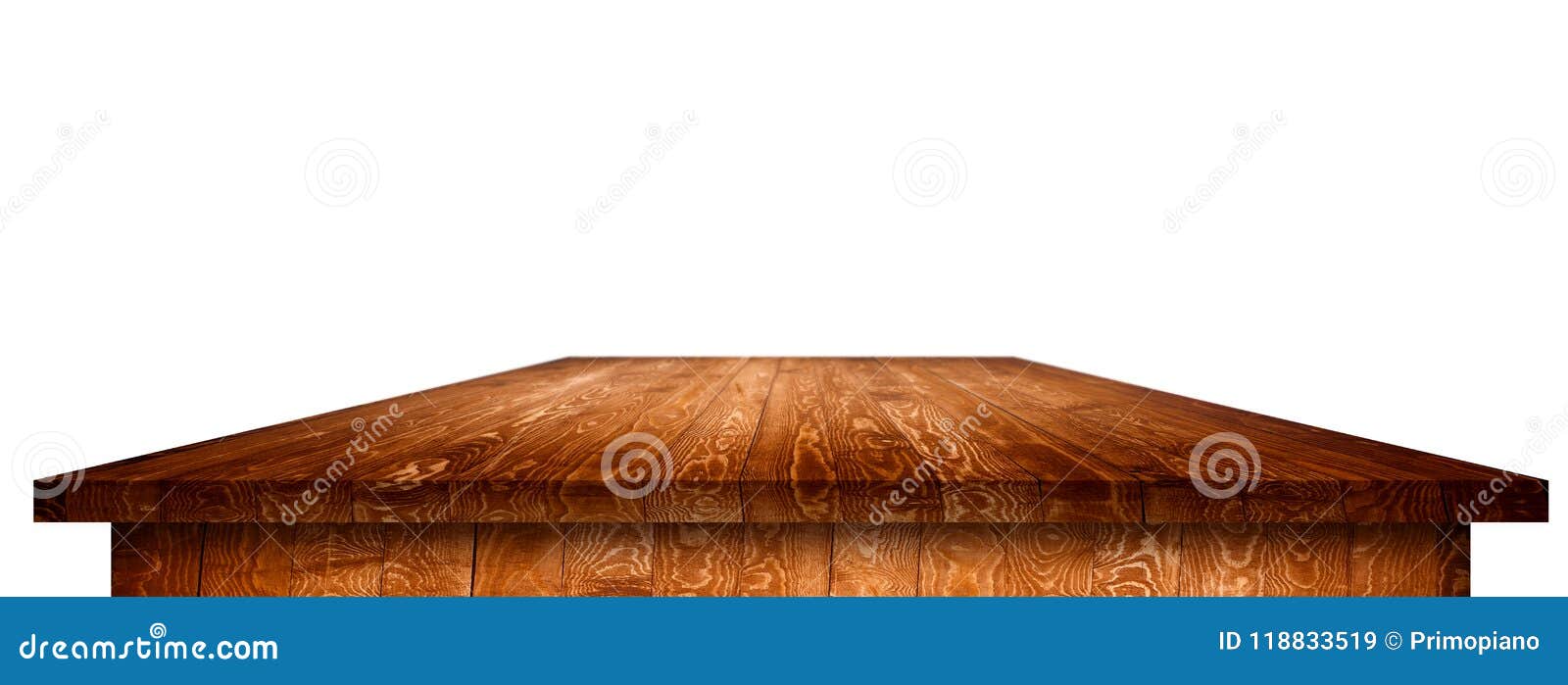 Empty Wooden Table Perspective with Clipping Path Stock Image - Image ...