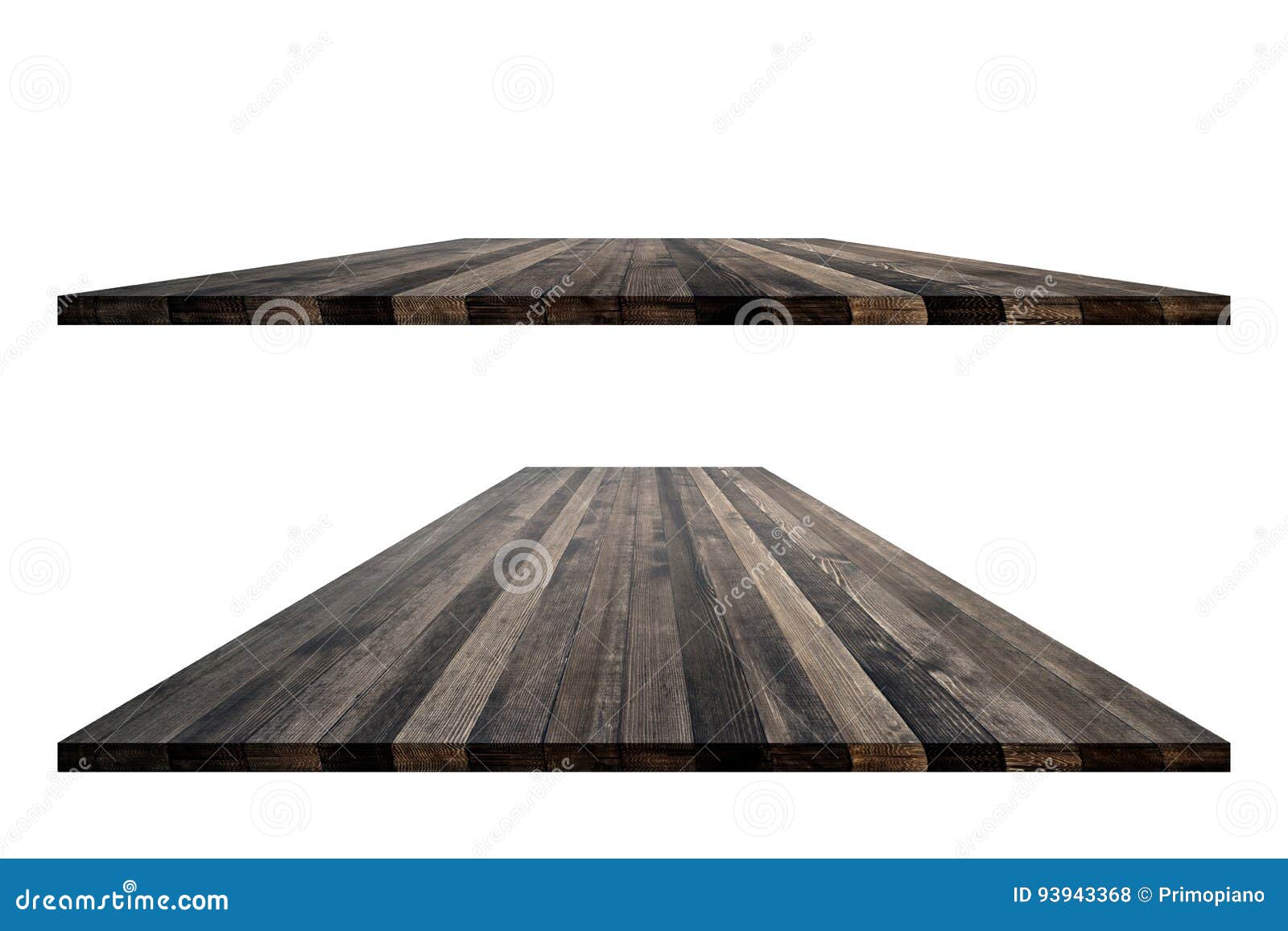 Empty Wooden Table Perspective with Clipping Path Stock Photo - Image ...