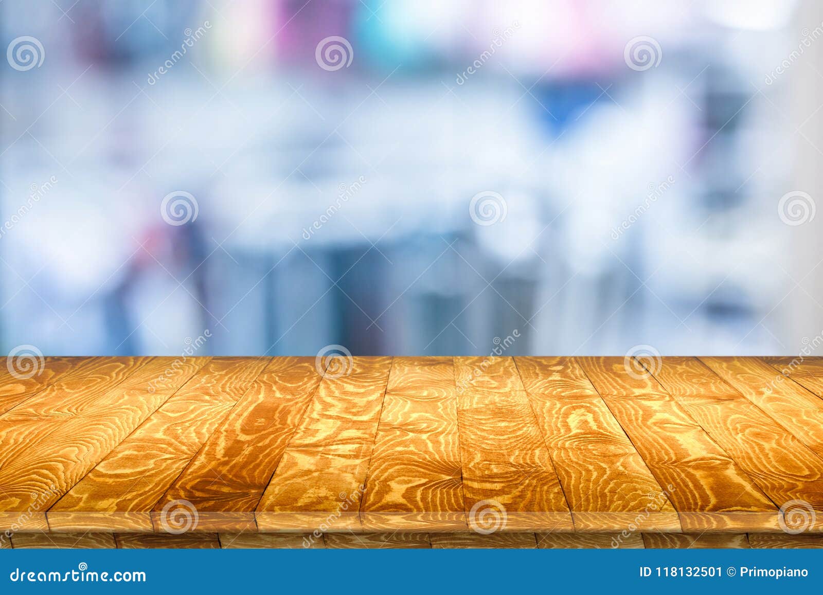 Empty Wooden Table Perspective for Product Stock Image - Image of ...