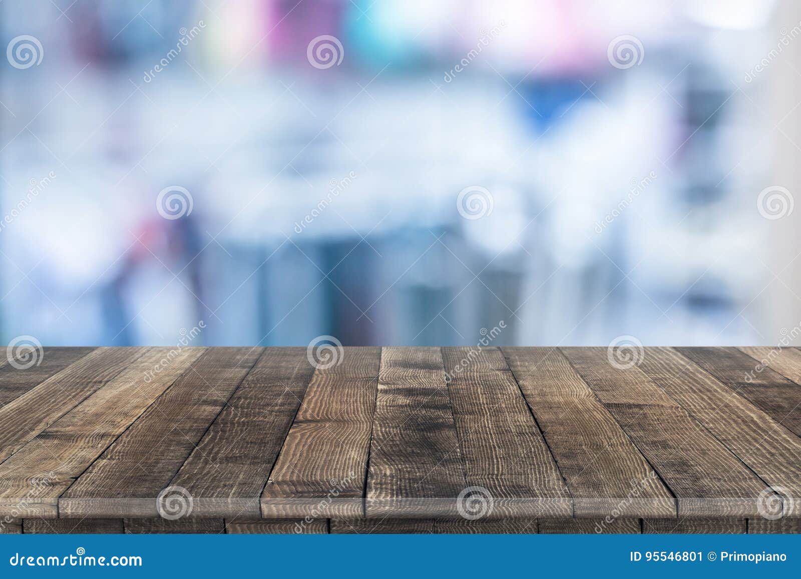 Empty Wooden Table Perspective for Product Stock Image - Image of ...