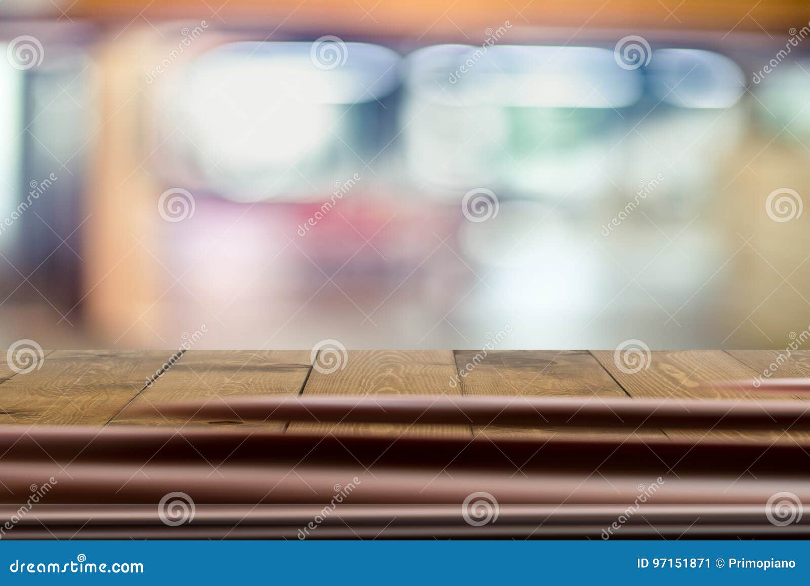 Empty Wooden Table Perspective for Product Stock Image - Image of ...