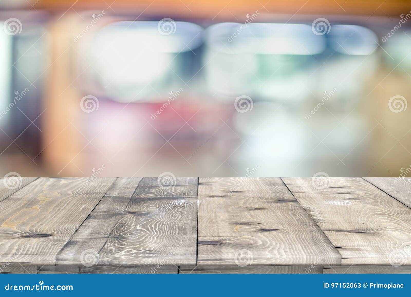 Empty Wooden Table Perspective for Product Stock Image - Image of space ...