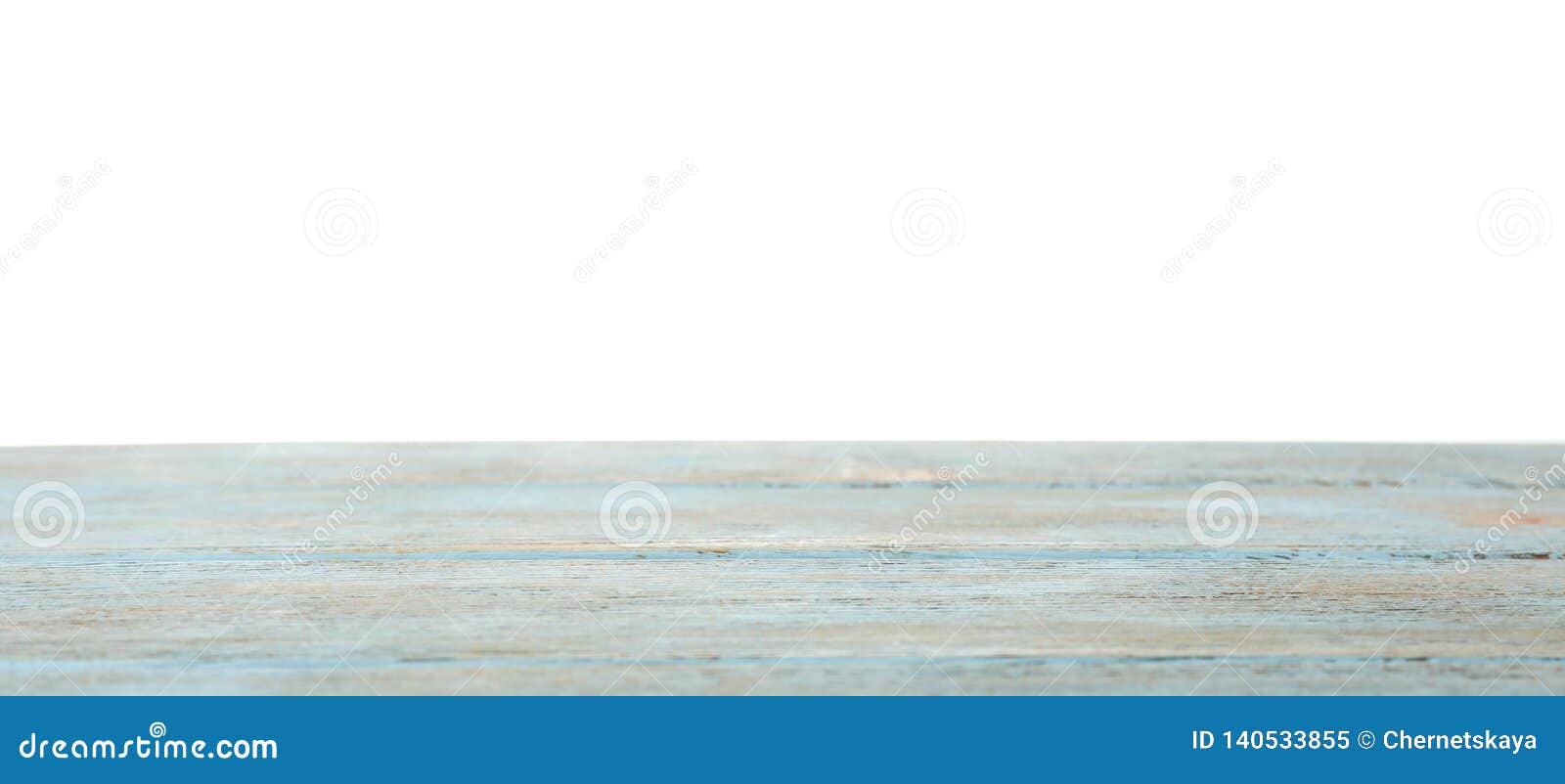 Empty Wooden Table Surface on White Background. Stock Image - Image of ...