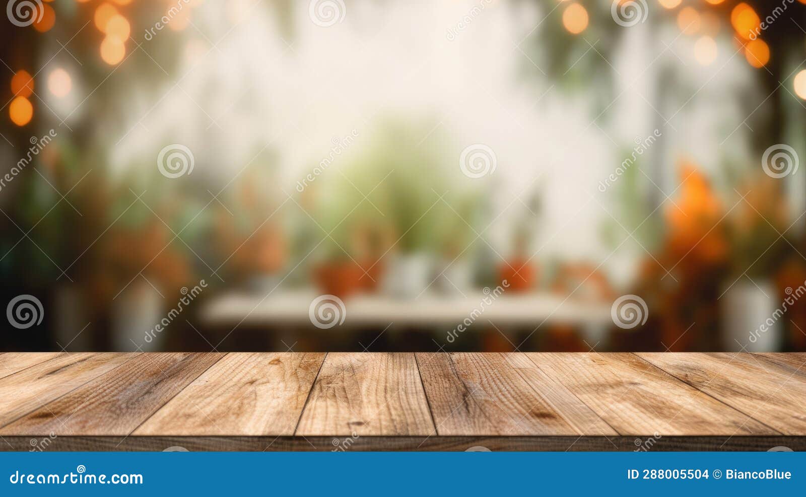 The Empty Wooden Table Top with Blur Background. Exuberant. Stock Photo ...