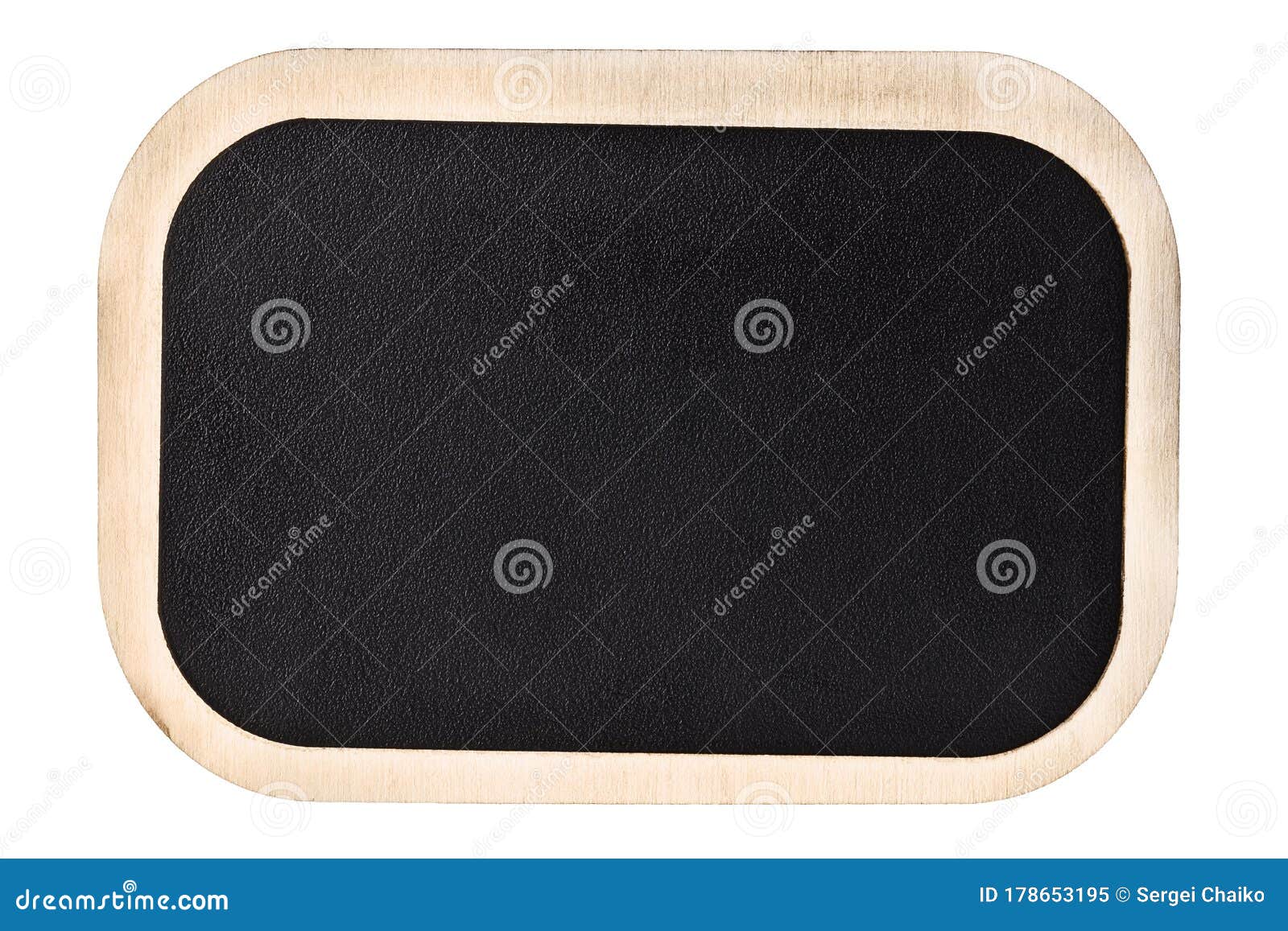 Empty Wooden Text Plate Isolated on White Background Stock Image ...