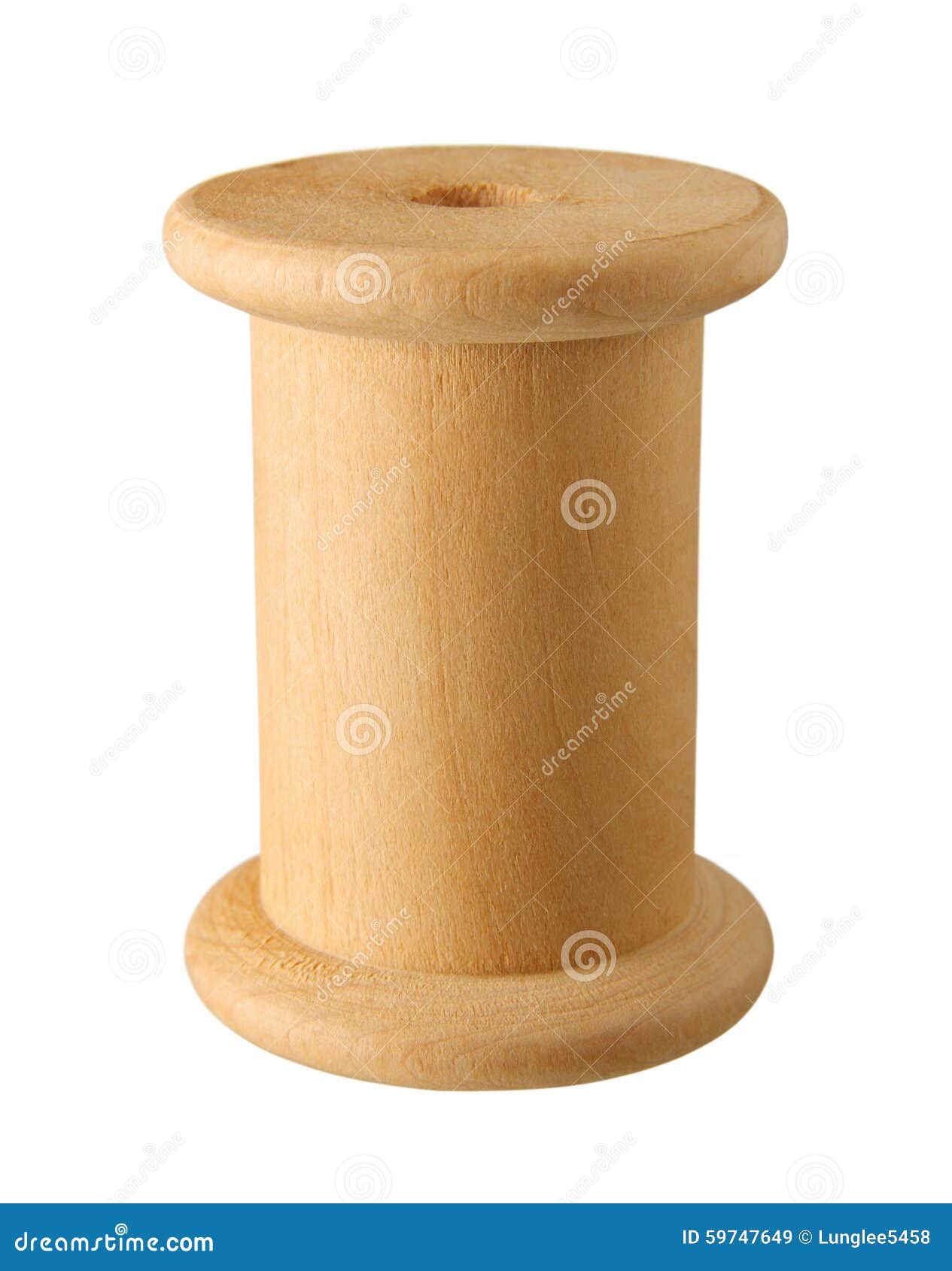 Empty wooden thread reel stock image. Image of spindle - 59747649