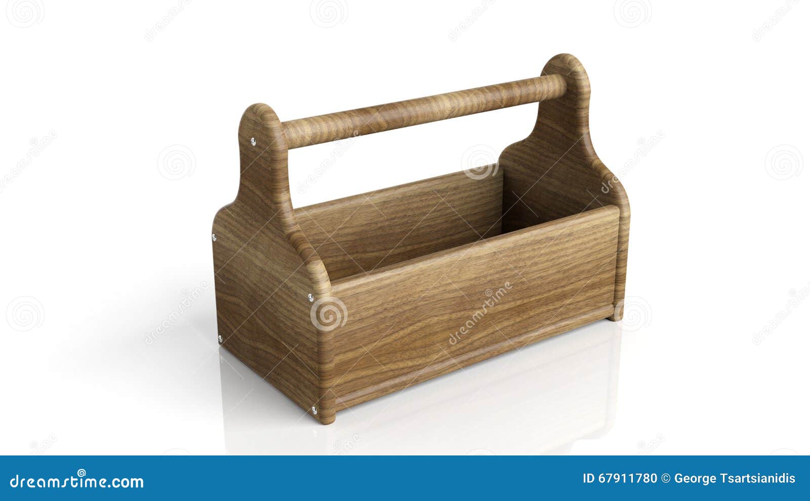 Empty Wooden Toolbox For Hand Tools Stock Photo | CartoonDealer.com ...