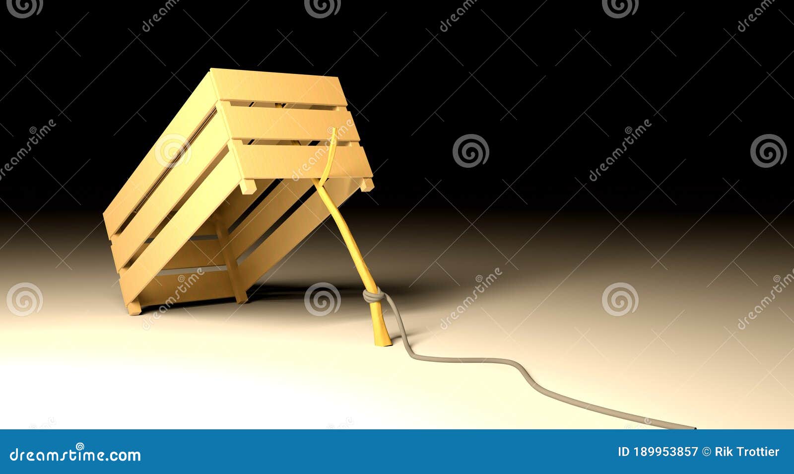 Manual drop trap stock illustration. Illustration of empty - 189953857