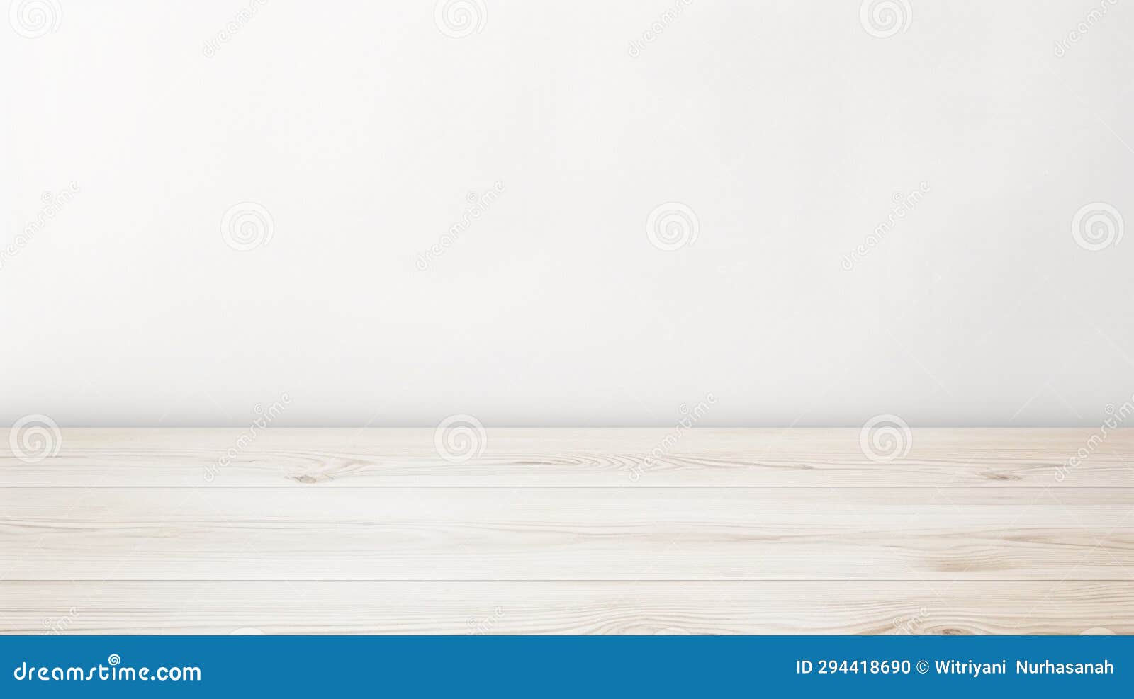 Empty Wooden White Table with Blank Space White Wall Background ...