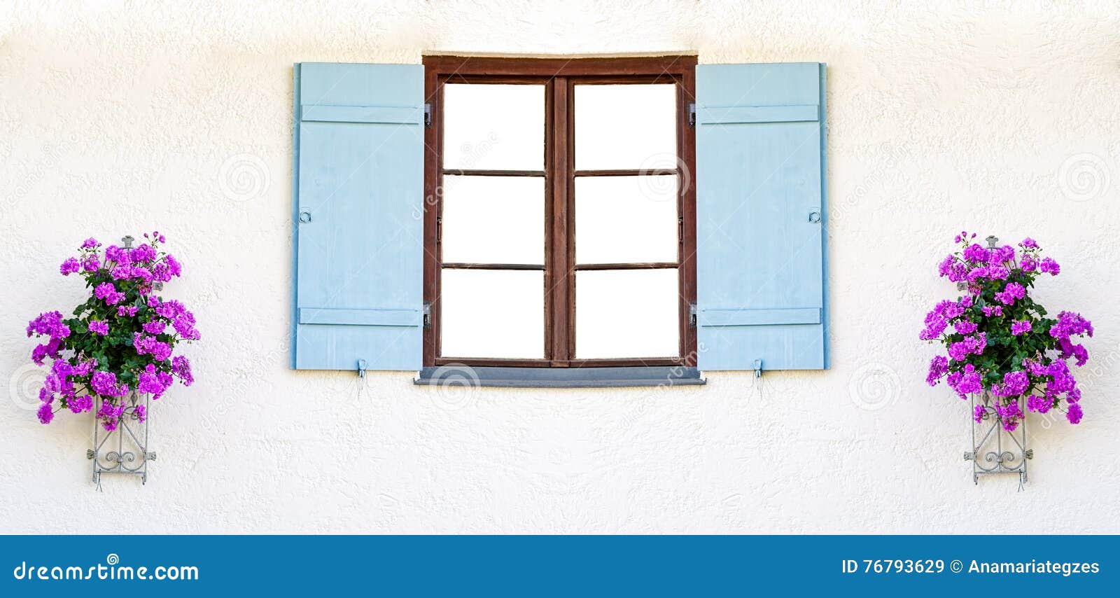 Empty Wooden Window Frame stock image. Image of space - 76793629
