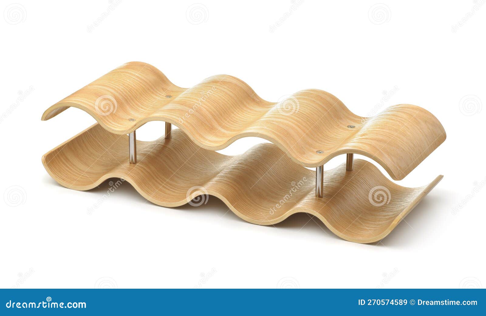 Empty Wooden Wine Bottle Rack Stock Image - Image of collection, wood ...