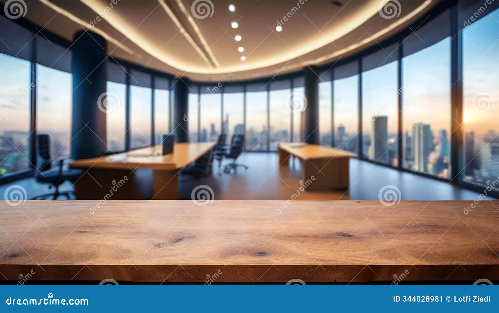 Wooden Work Table With Green Top In Dod Procter Style Stock Photography ...