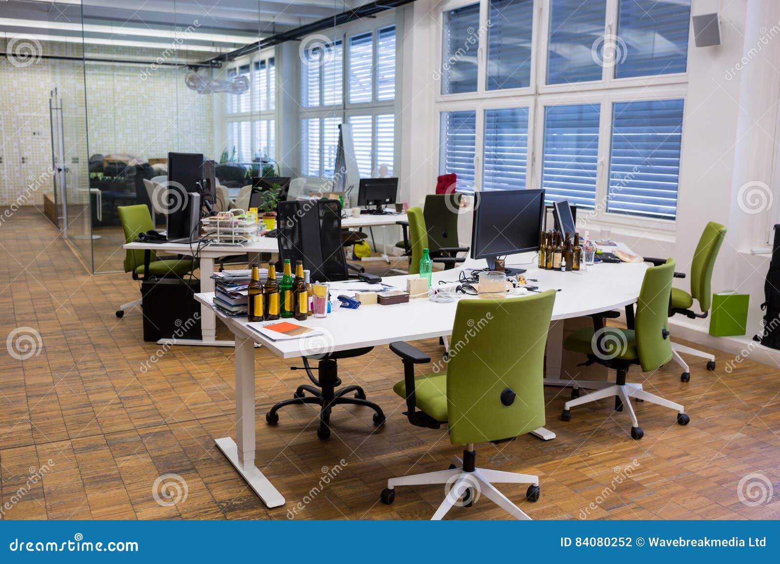 Empty work desk stock photo. Image of cabin, table, absence - 84080252
