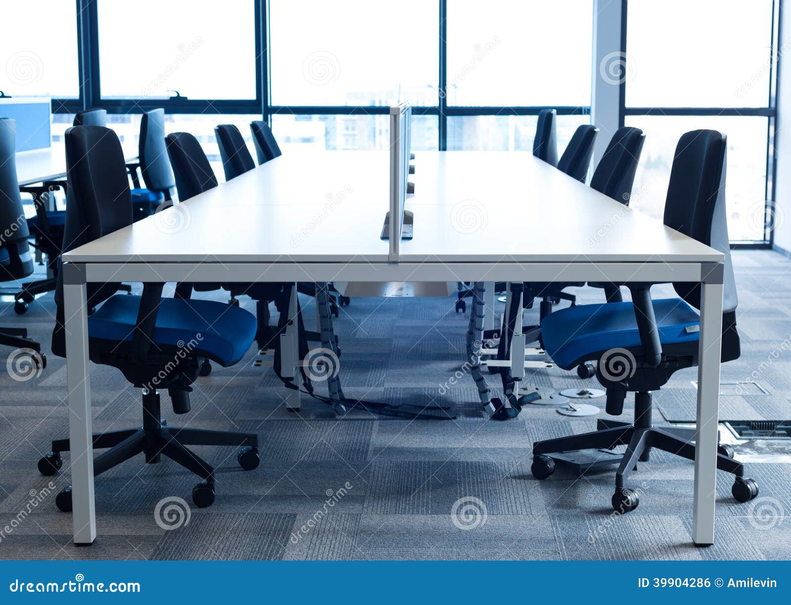 Empty working stations stock photo. Image of empty, clean - 39904286