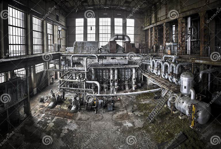 Empty workstation stock photo. Image of corridor, factory - 18564384