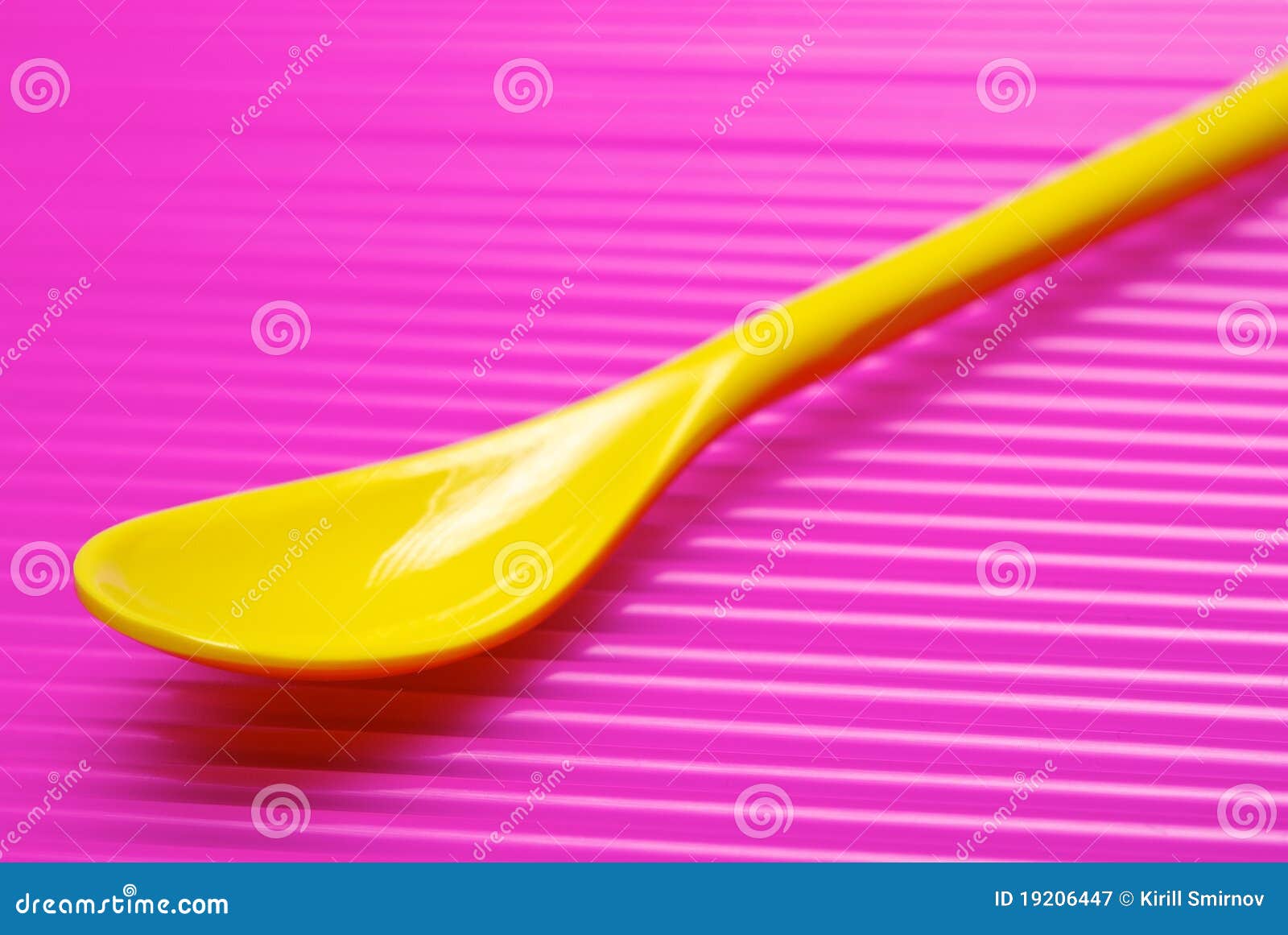 Empty yellow desert spoon stock image. Image of kitchen - 19206447