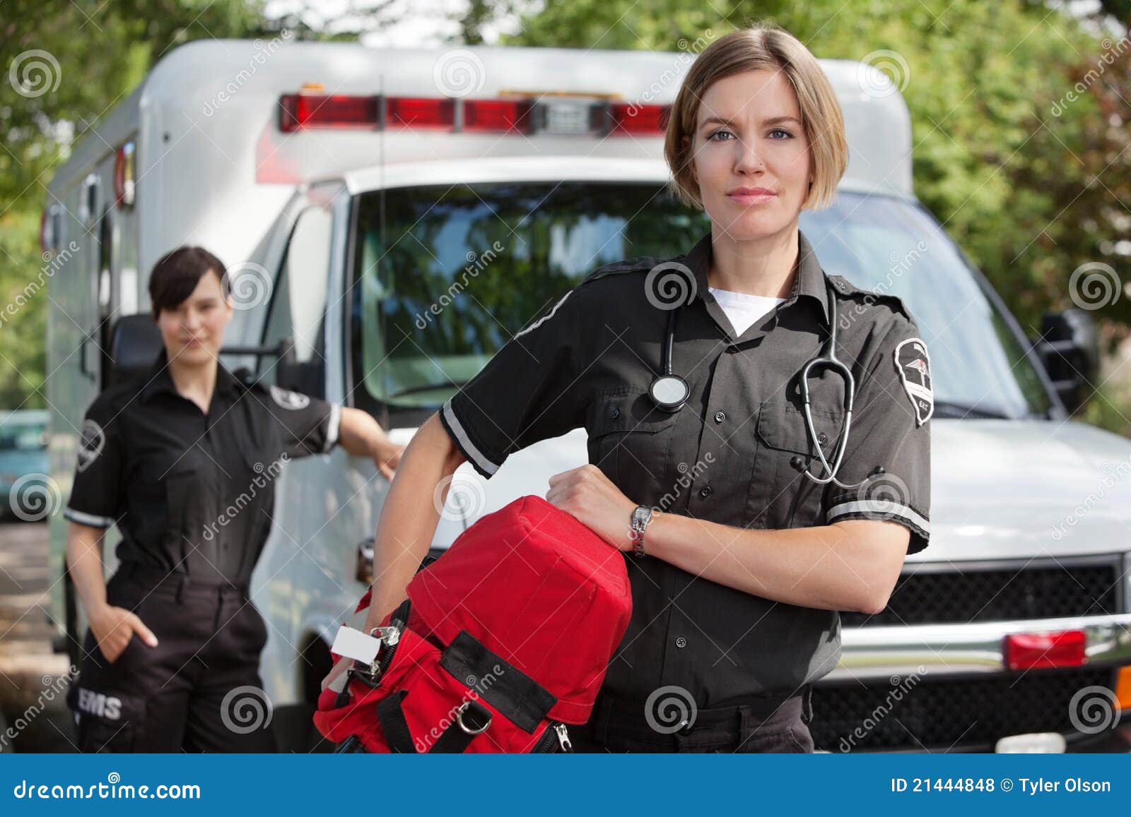EMS with Oxygen stock photo. Image of people, profession - 21444848
