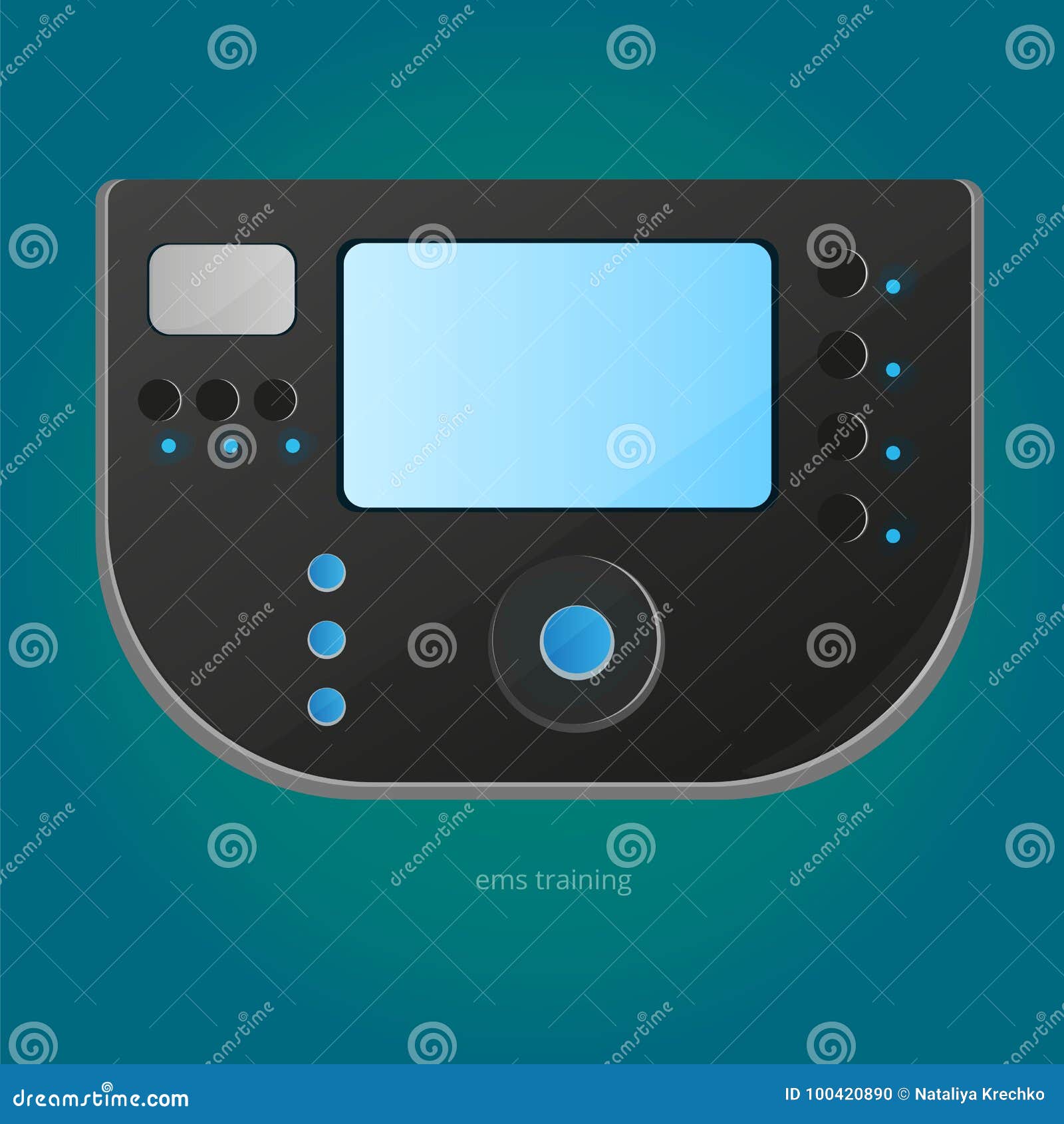 Ems Training Web Banner or Icon Stock Vector - Illustration of button ...