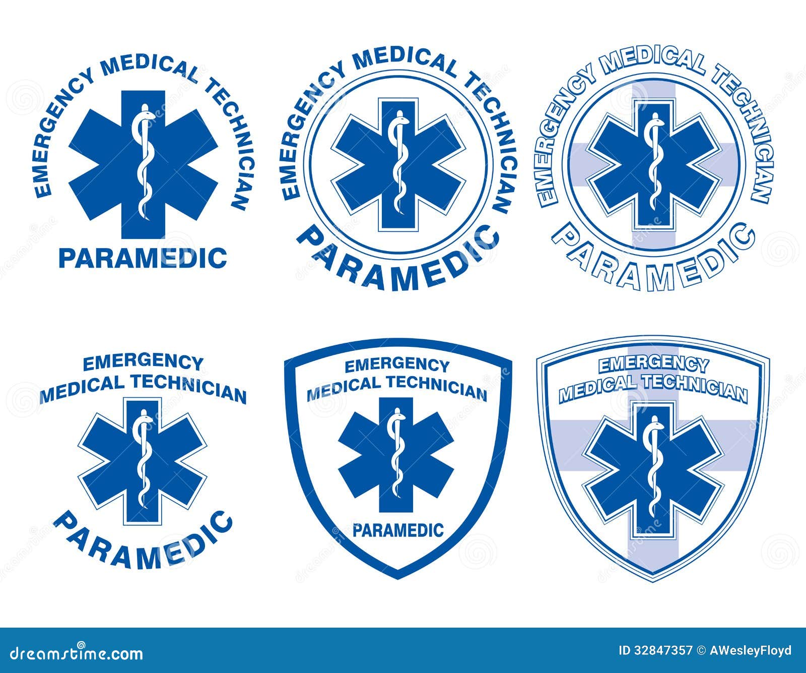 EMT-Paramedicus Medical Designs Vector Illustratie - Illustration of ...