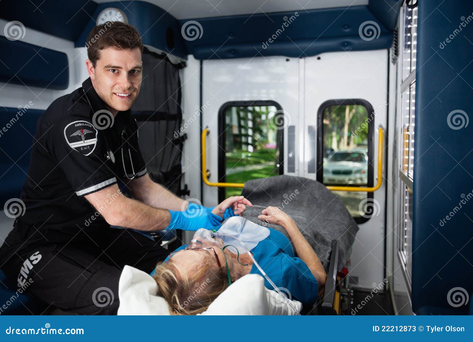 EMT Professional Portrait stock image. Image of mature - 22212873